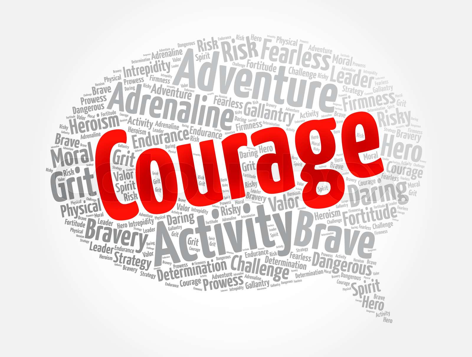 Courage Word Cloud