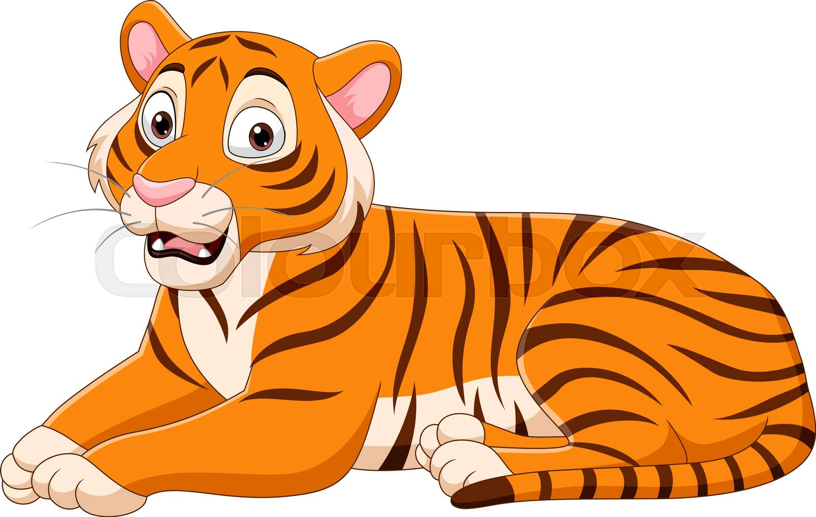 Fierce Cartoon Tiger