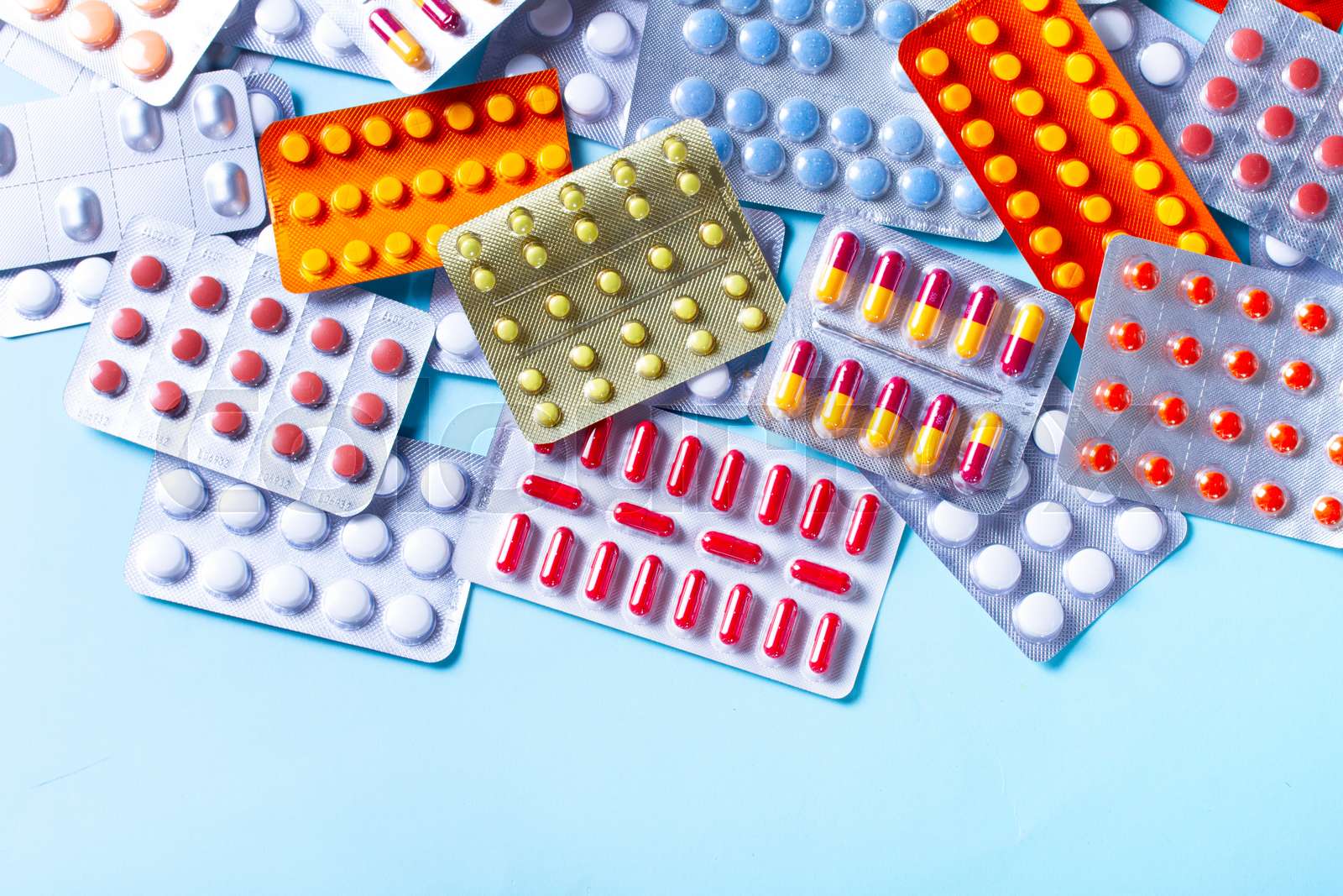 Pile of pills | Stock image | Colourbox