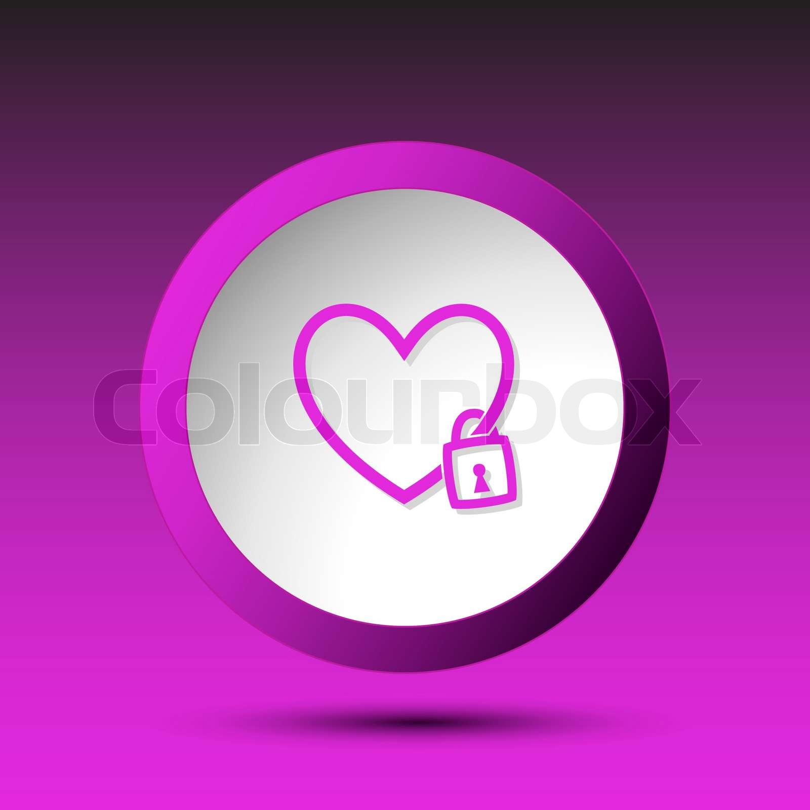 closed heart | Stock vector | Colourbox