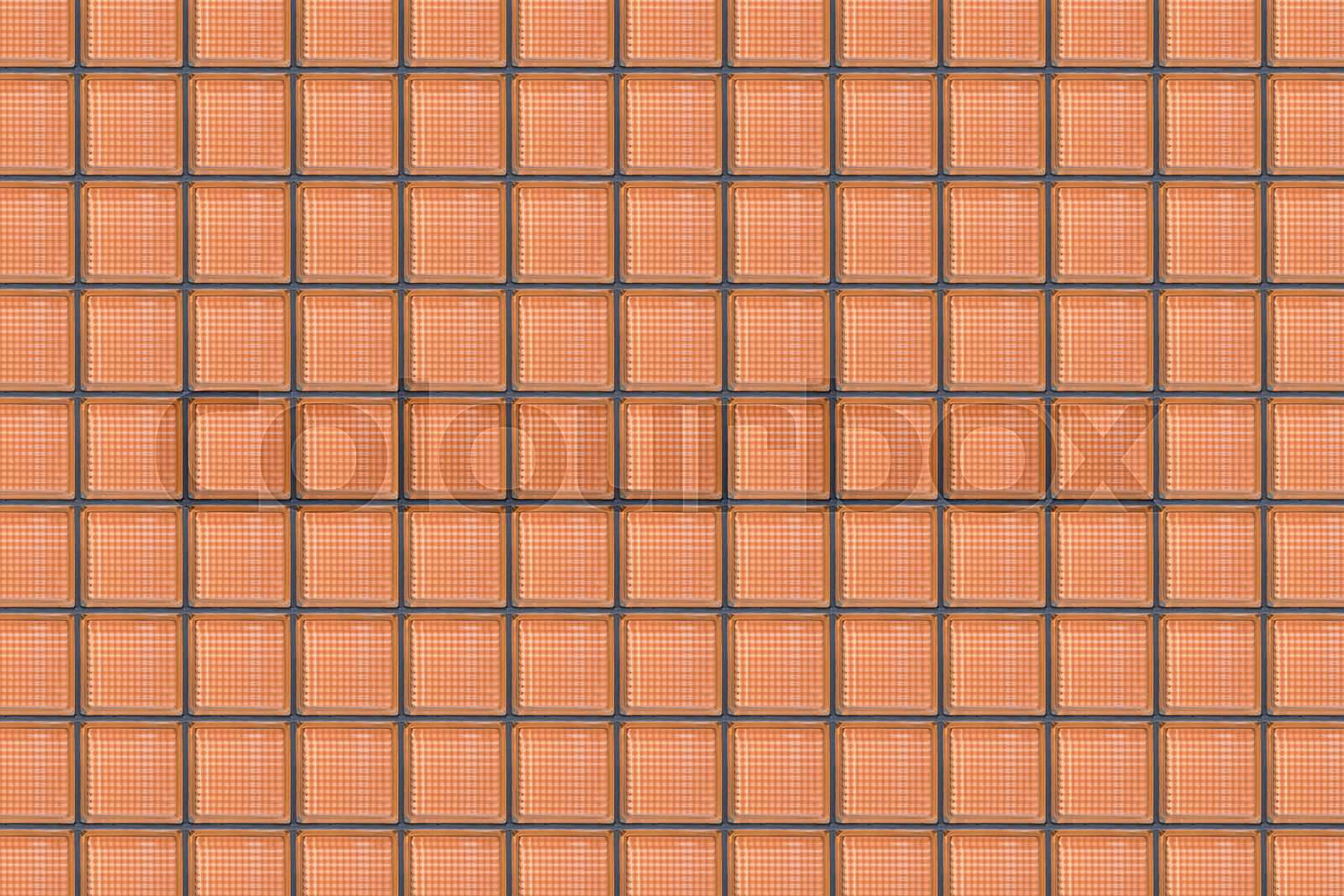 Background image with orange backlit glass blocks | Stock image | Colourbox