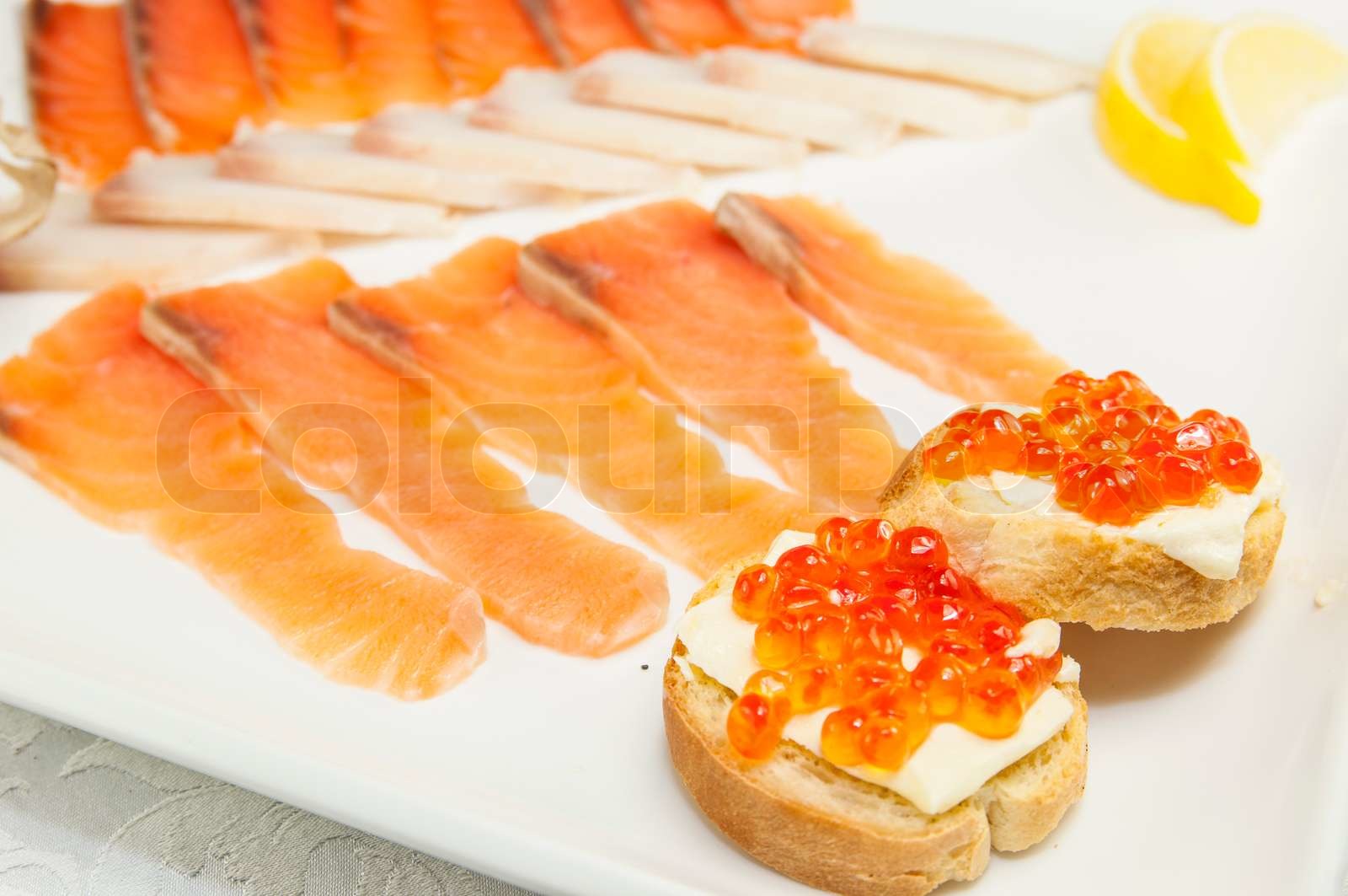 sliced fish | Stock image | Colourbox