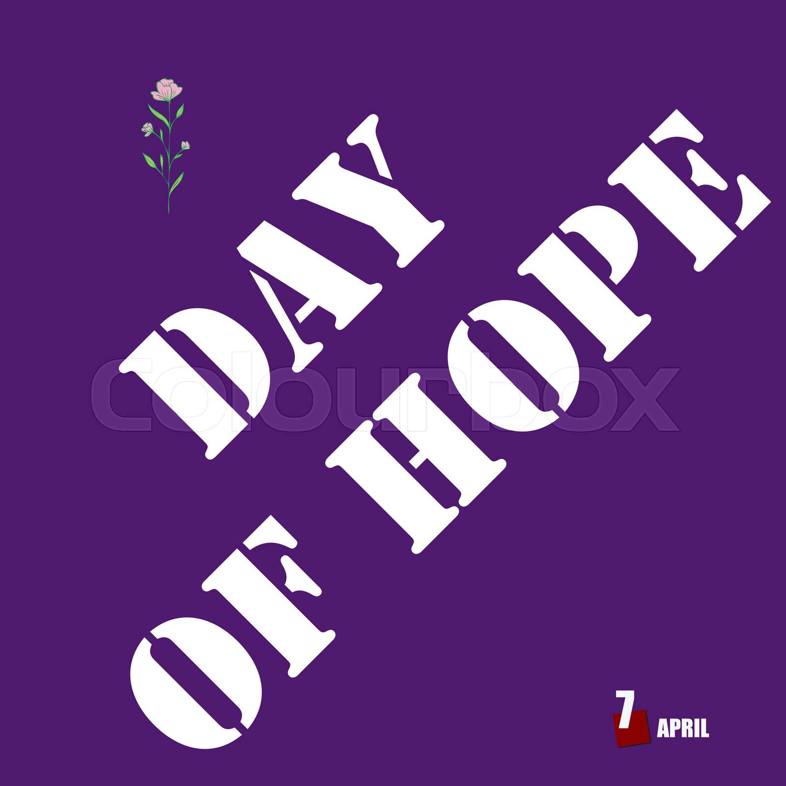 Day Of Hope | Stock vector | Colourbox