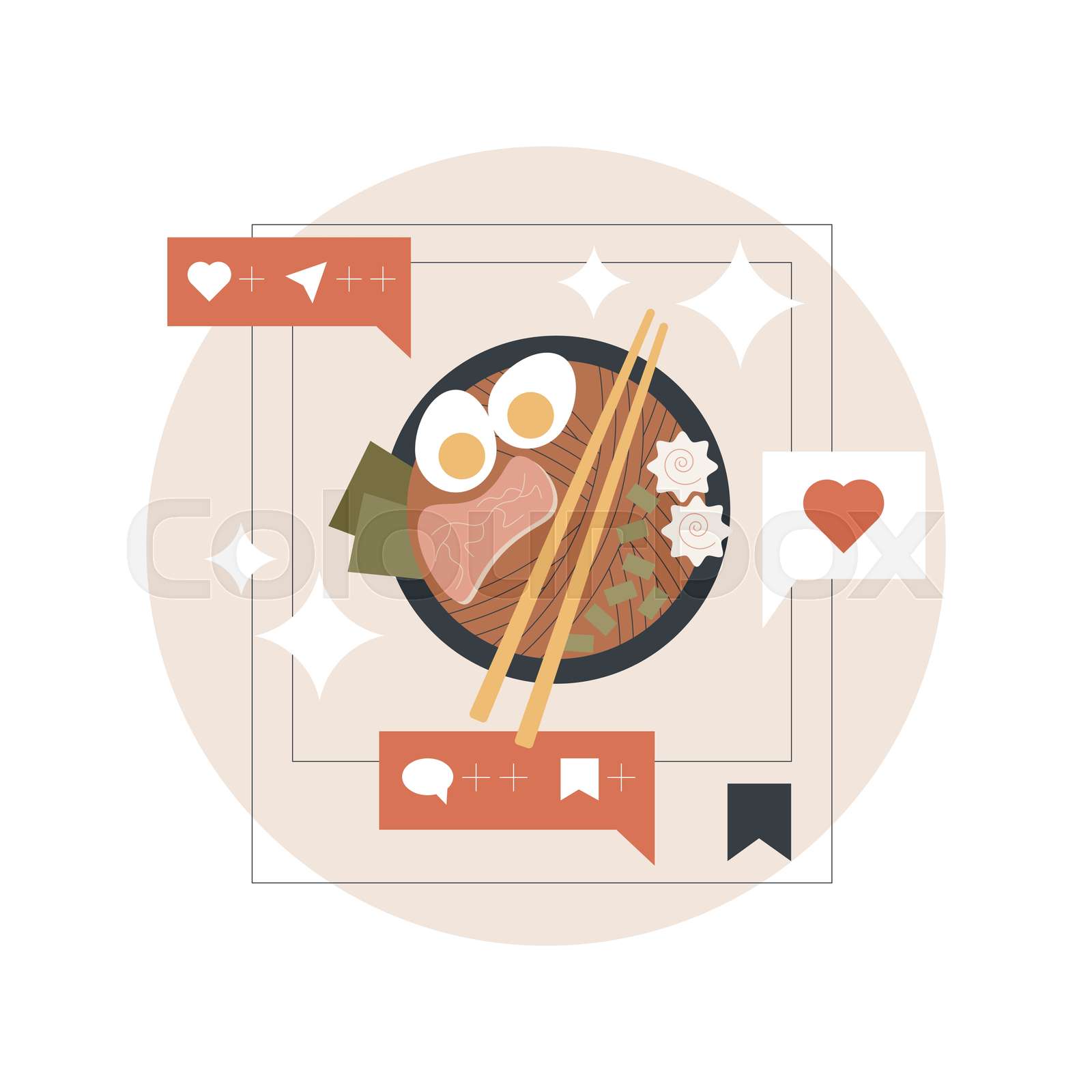 Food blogging abstract concept vector illustration. | Stock vector ...