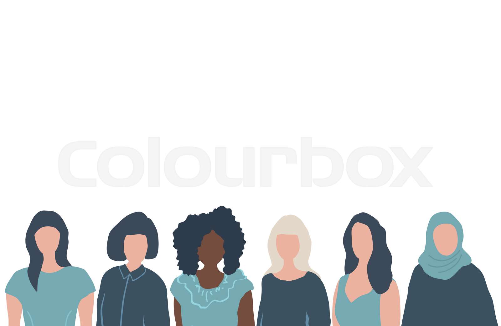Women's community. People icons | Stock vector | Colourbox