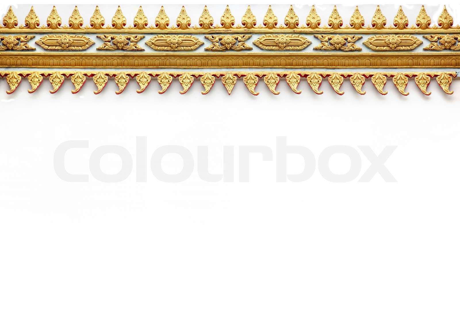 Frame with Thai art wall pattern in thailand Temple | Stock image ...