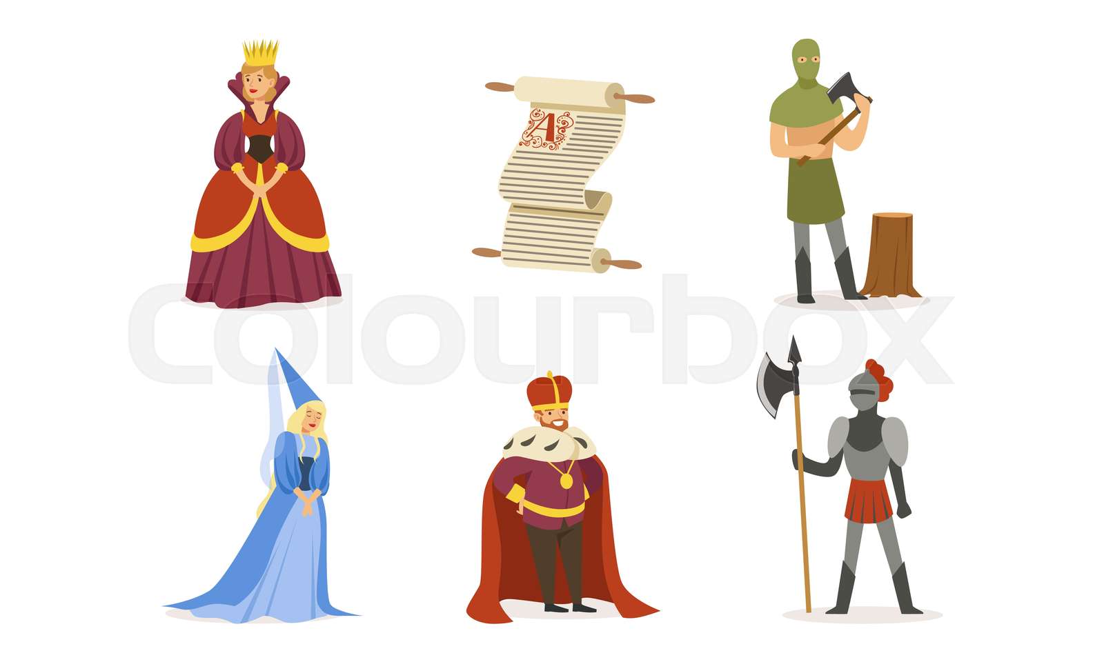 Medieval King And Queen Clipart
