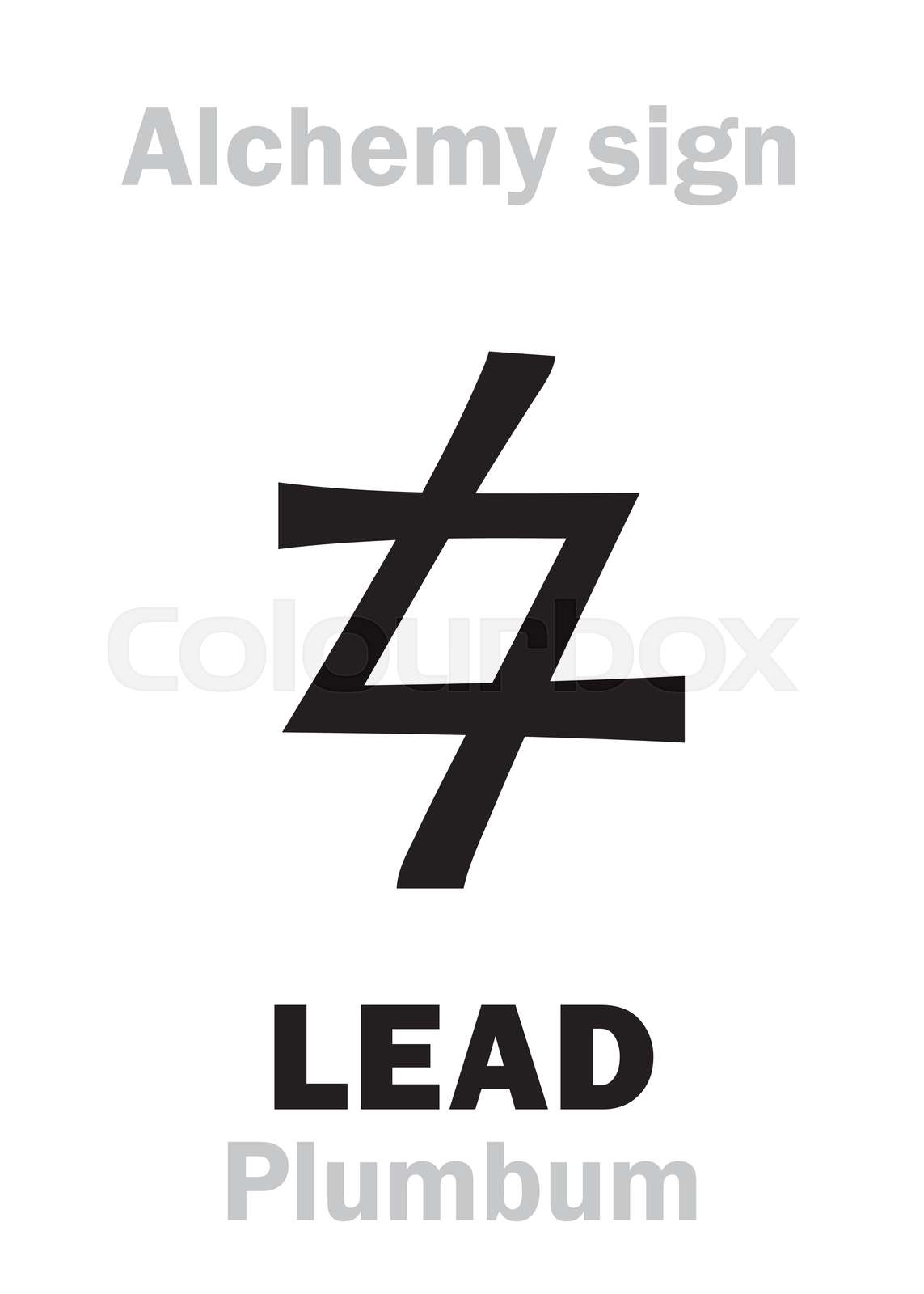 Lead Alchemy Symbol