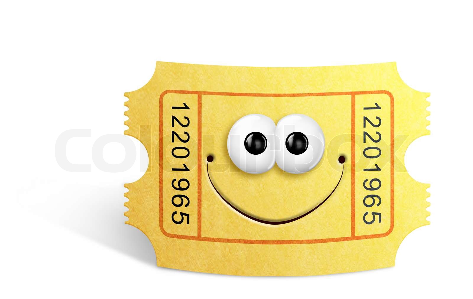 Whimsical Cute Cartoon Movie Ticket | Stock image | Colourbox