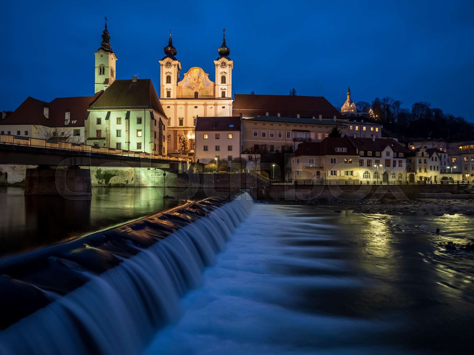 steyr, city, fluss | Stock Bild | Colourbox