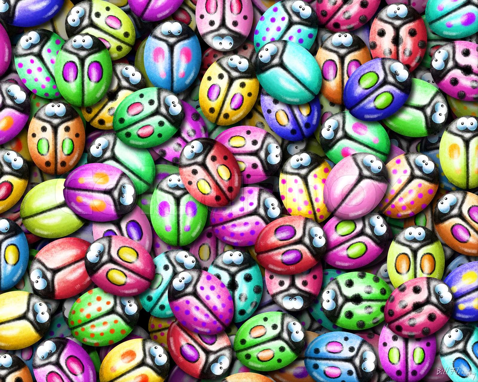 Whimsical Ladybug Collage | Stock image | Colourbox