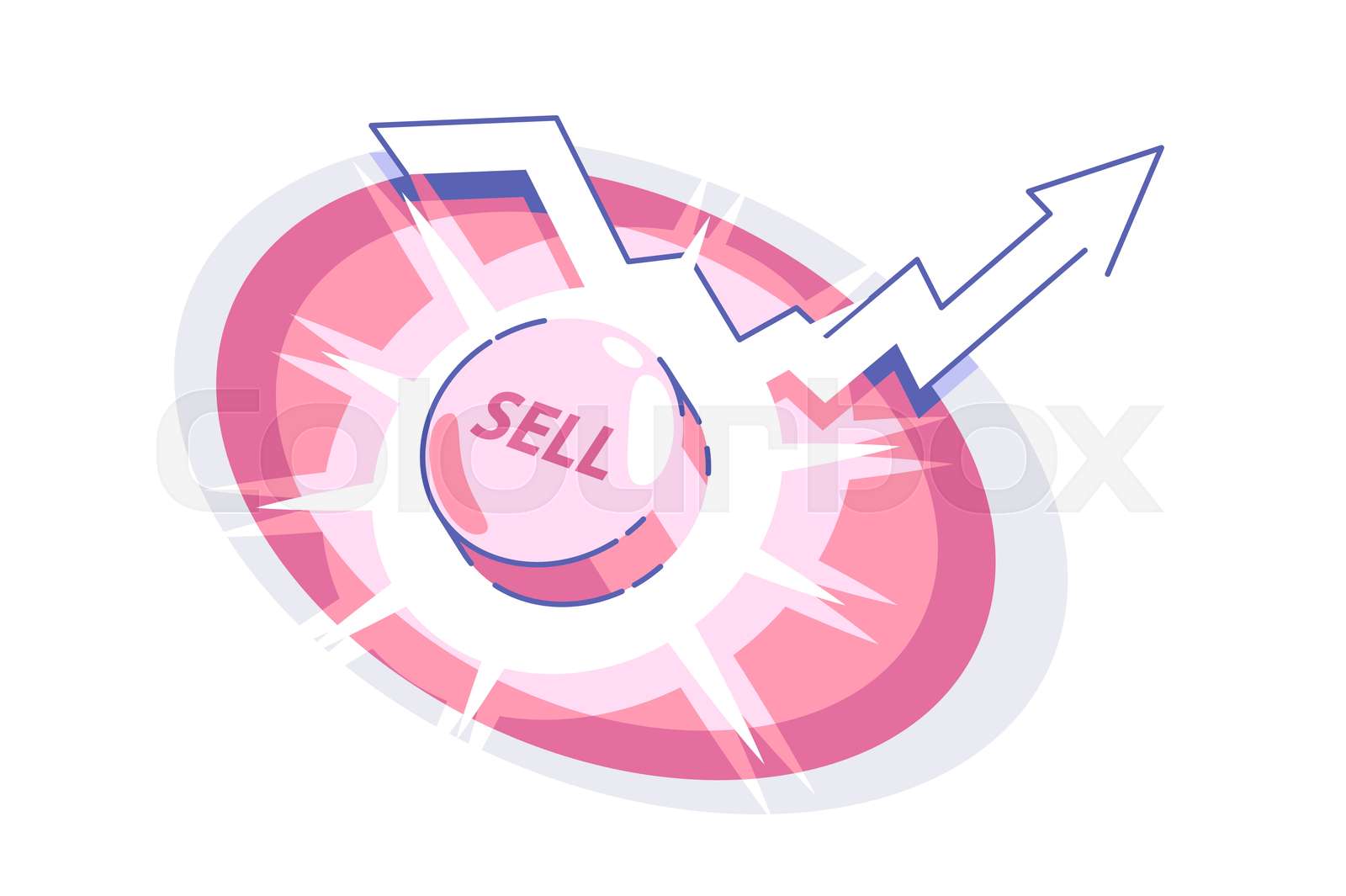 Sell button and up arrow | Stock vector | Colourbox