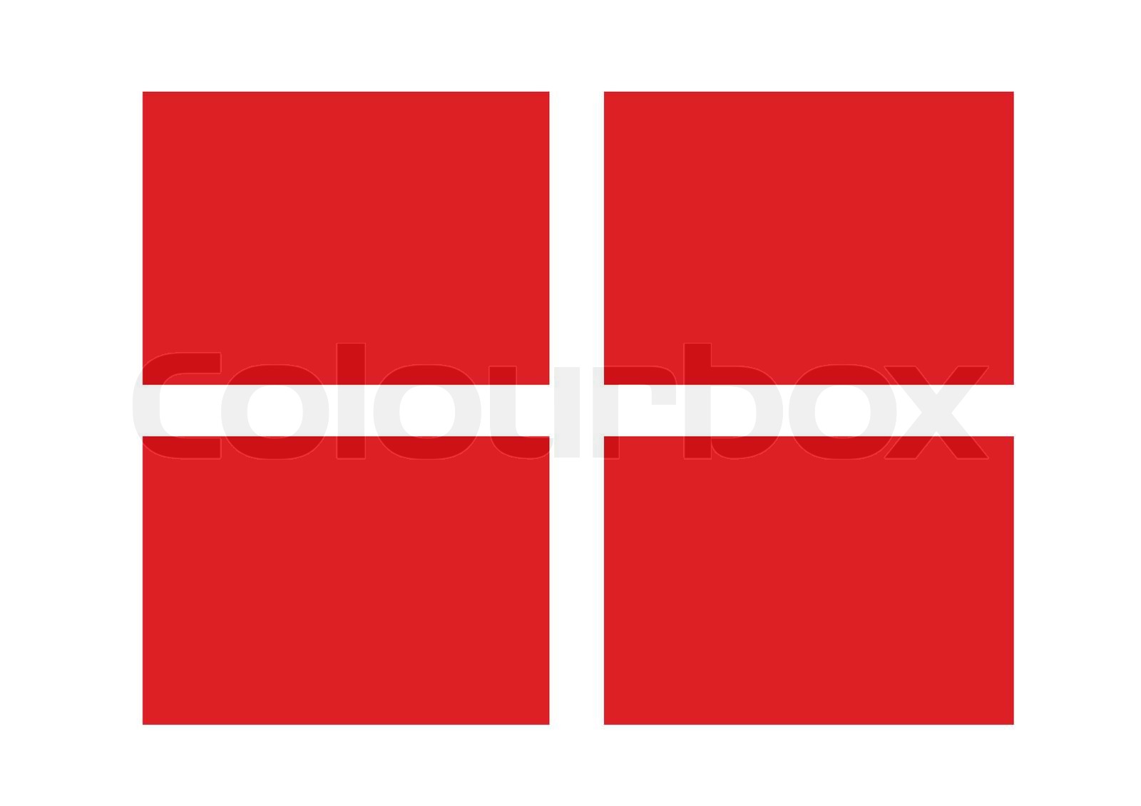 Danish flag icon illustration | Stock vector | Colourbox