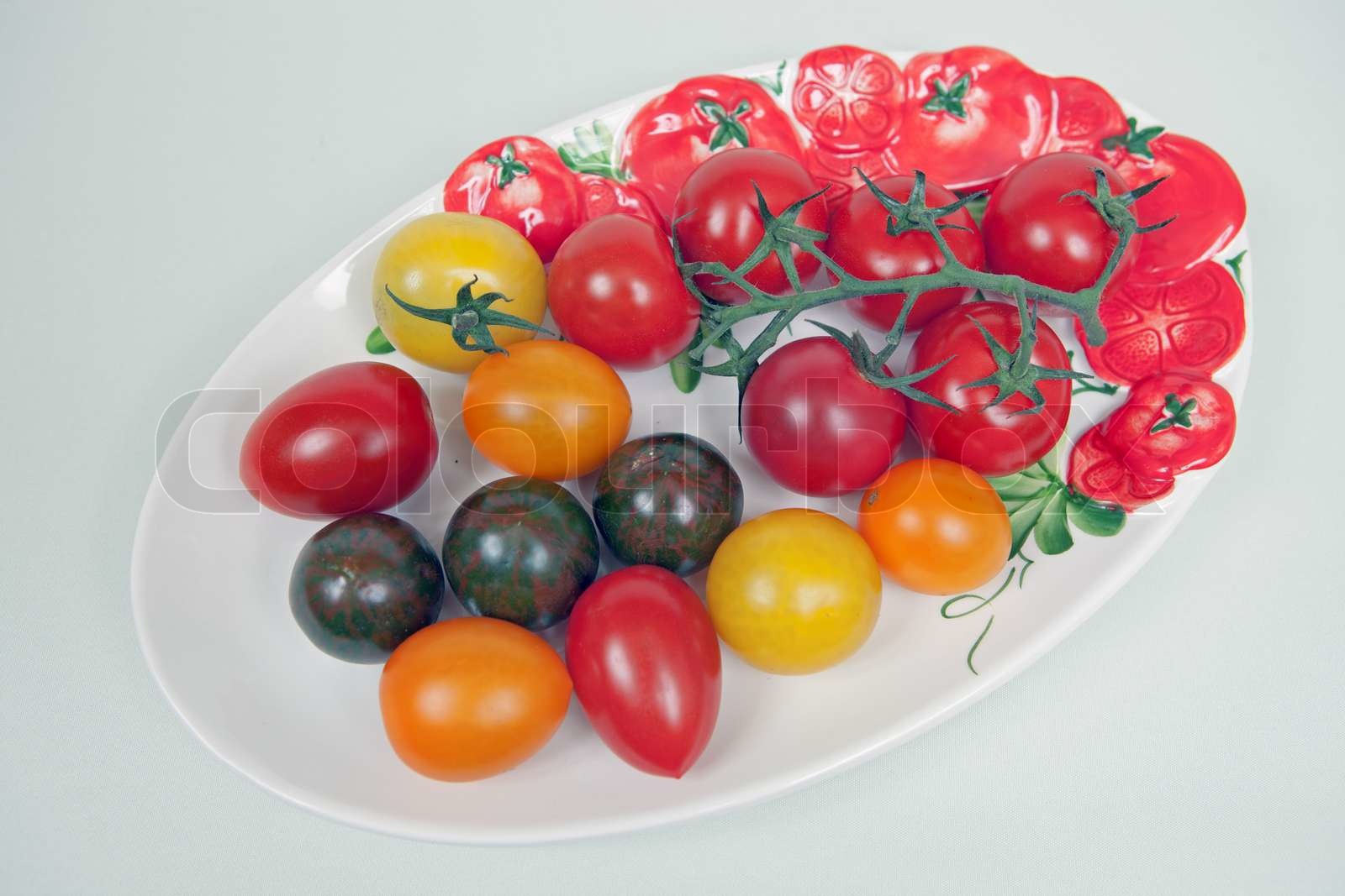 tomato on a plate | Stock image | Colourbox