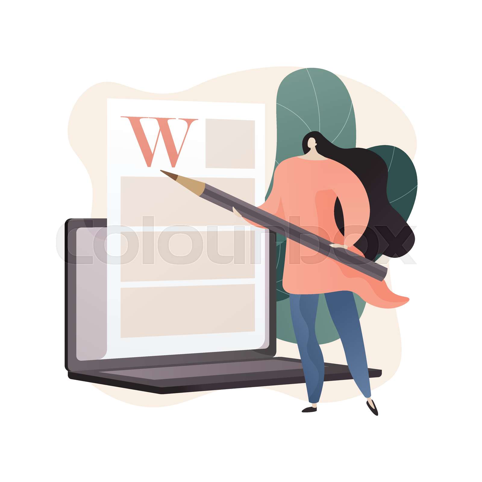 Copywriting abstract concept vector illustration. | Stock vector ...