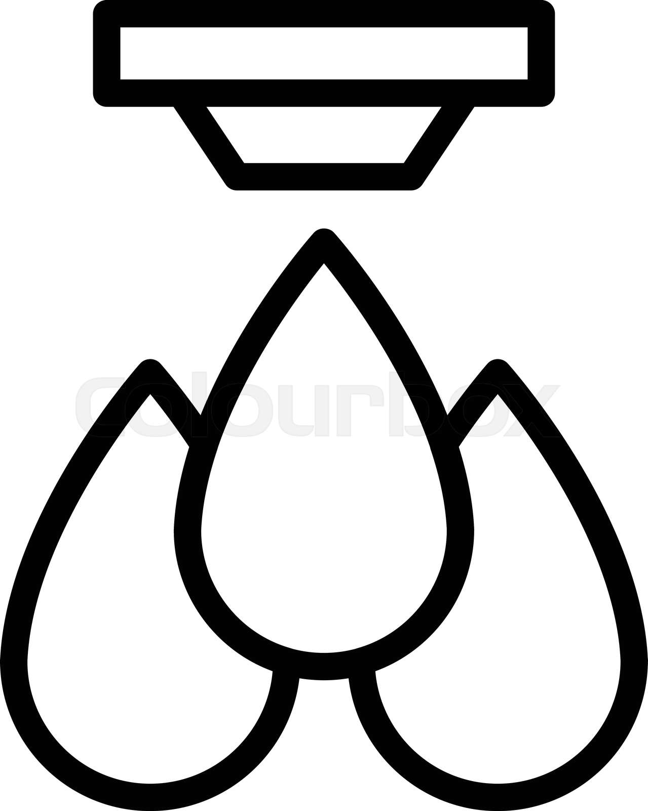 tinte, tropfen, icon | Stock-Vektor | Colourbox