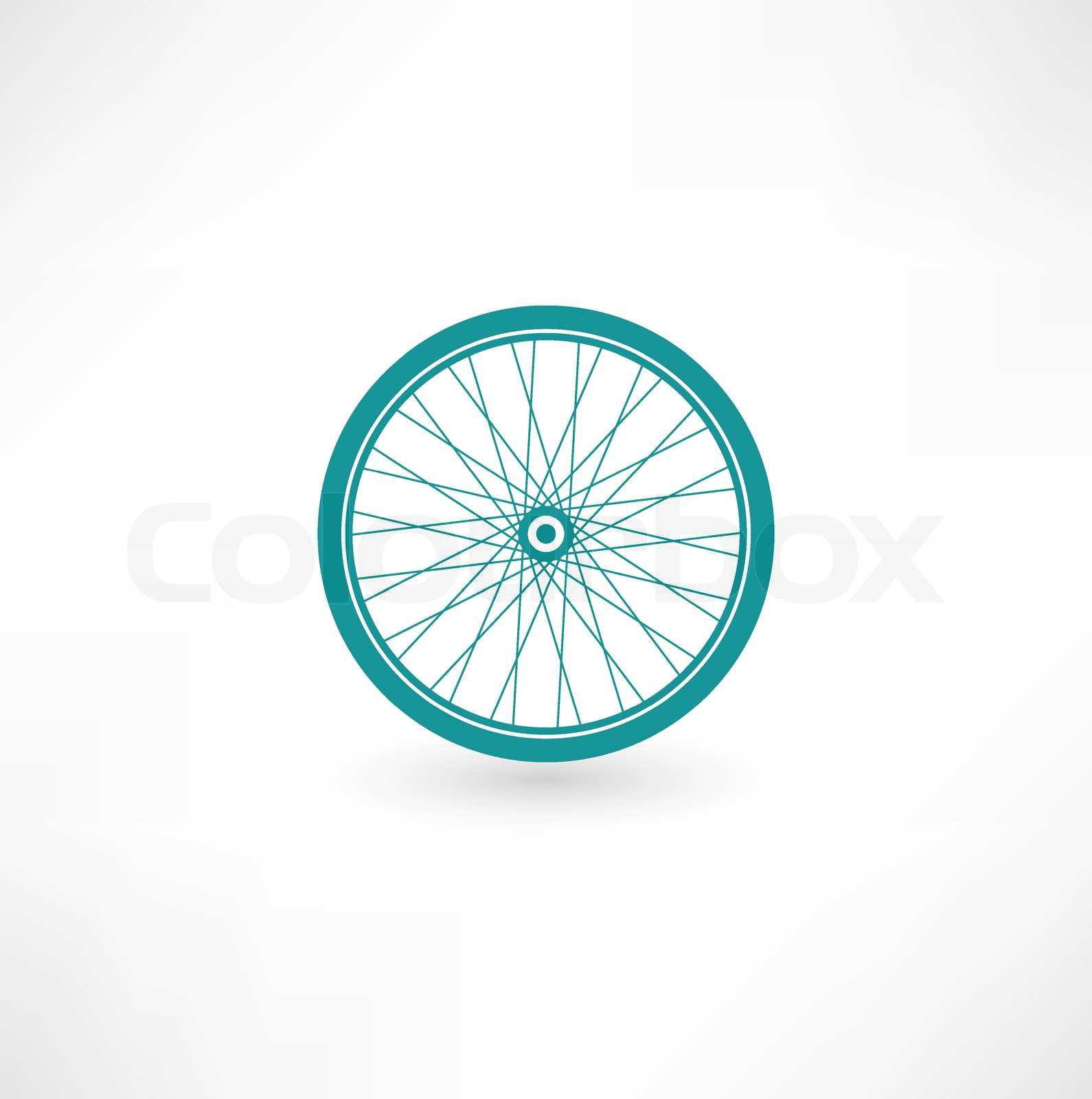 Fahrrad-Rad-symbol | Stock-Vektor | Colourbox