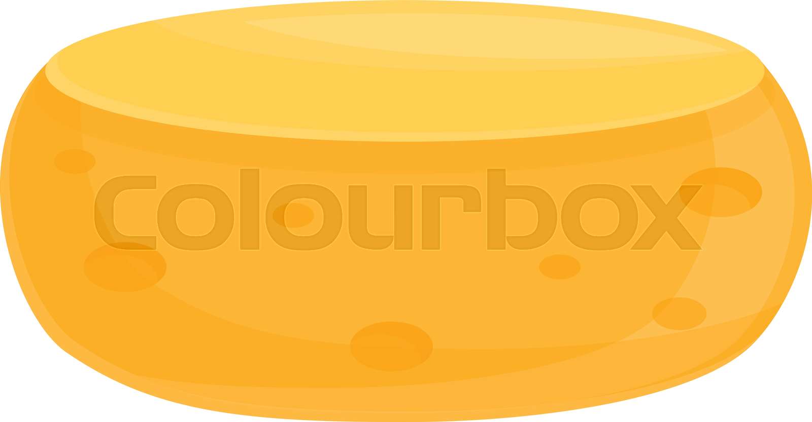 Cheese wheel icon, cartoon style | Stock vector | Colourbox