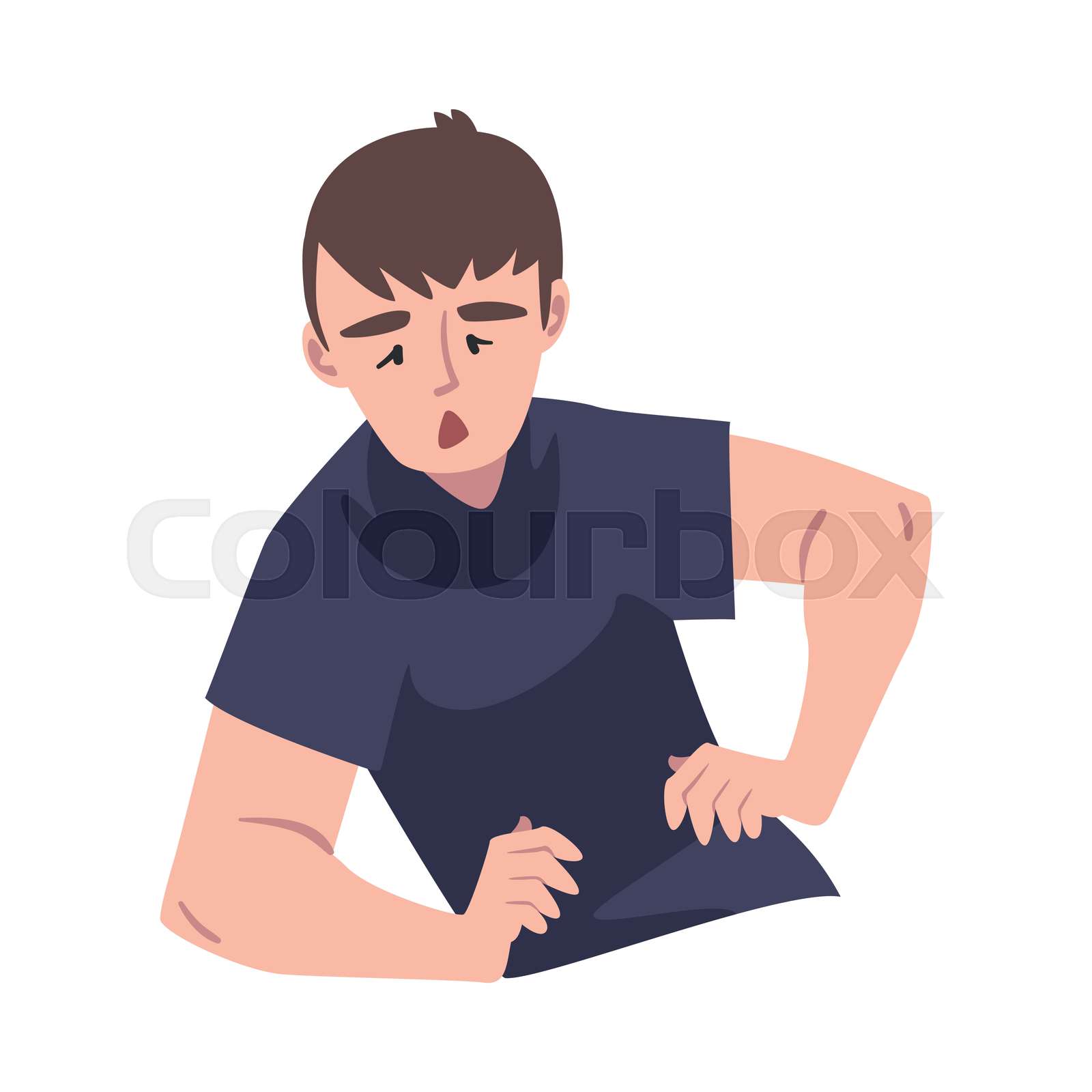 Sick Man Suffering from Coordination Disorders, Symptom of Heart Stroke ...