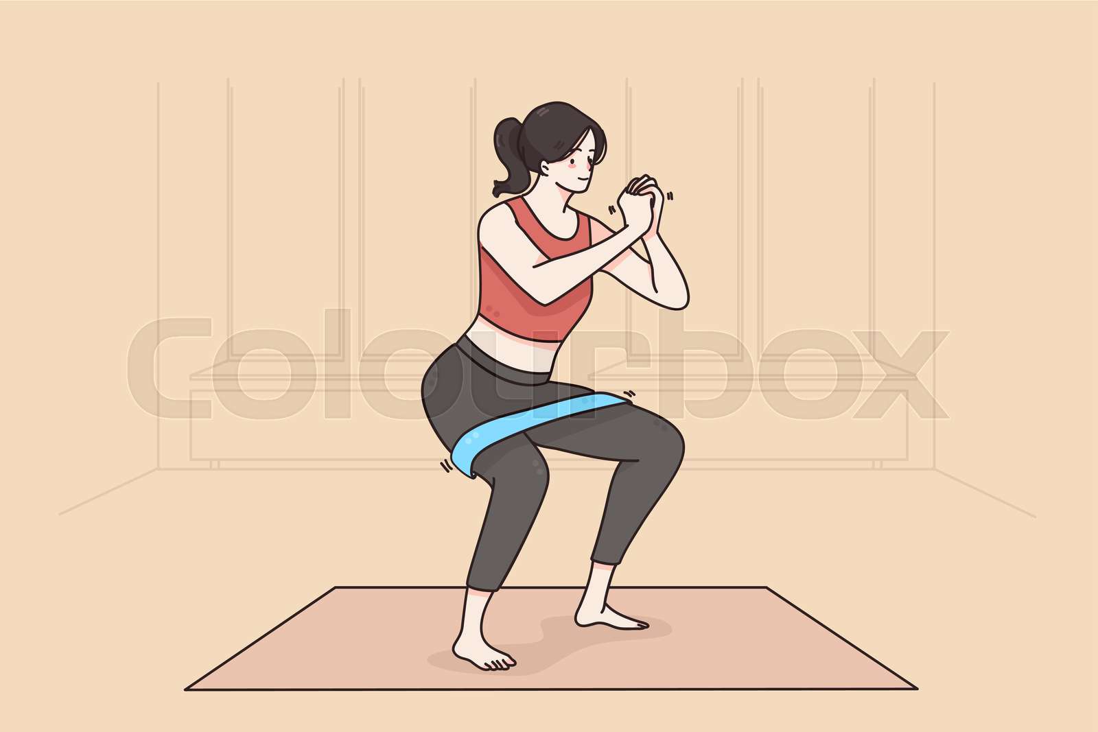 Sports workout and training concept | Stock vector | Colourbox