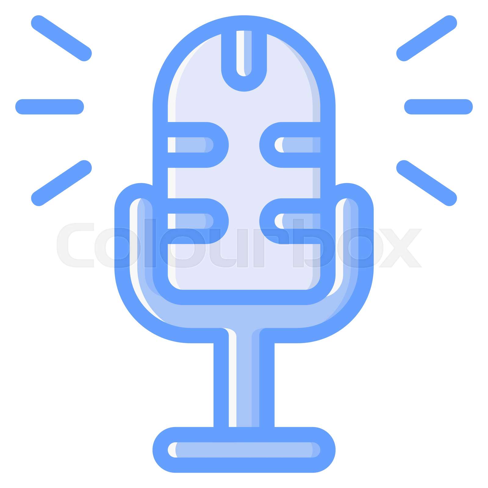 Microphone Icon Blue