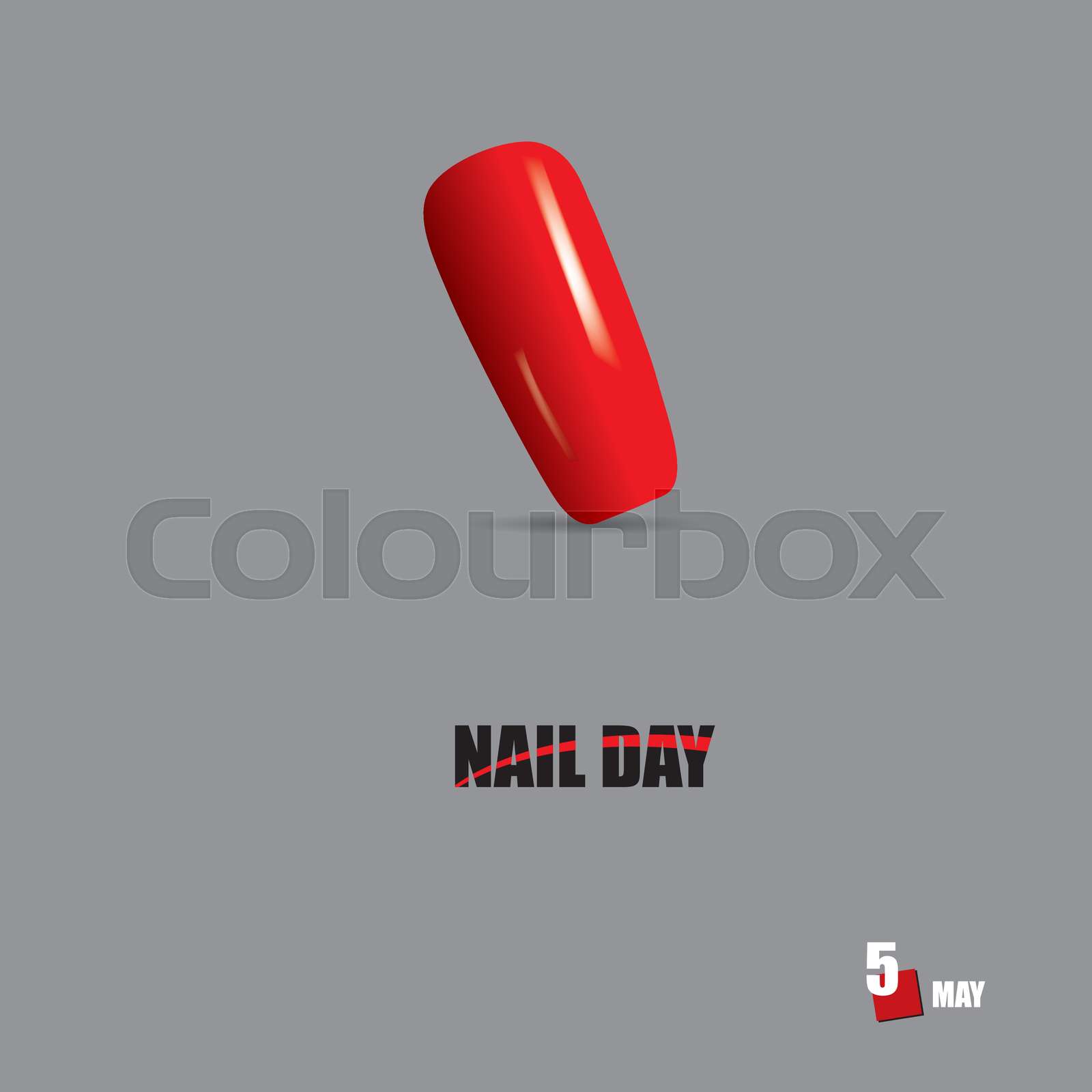 Happy Nail Day | Stock vector | Colourbox
