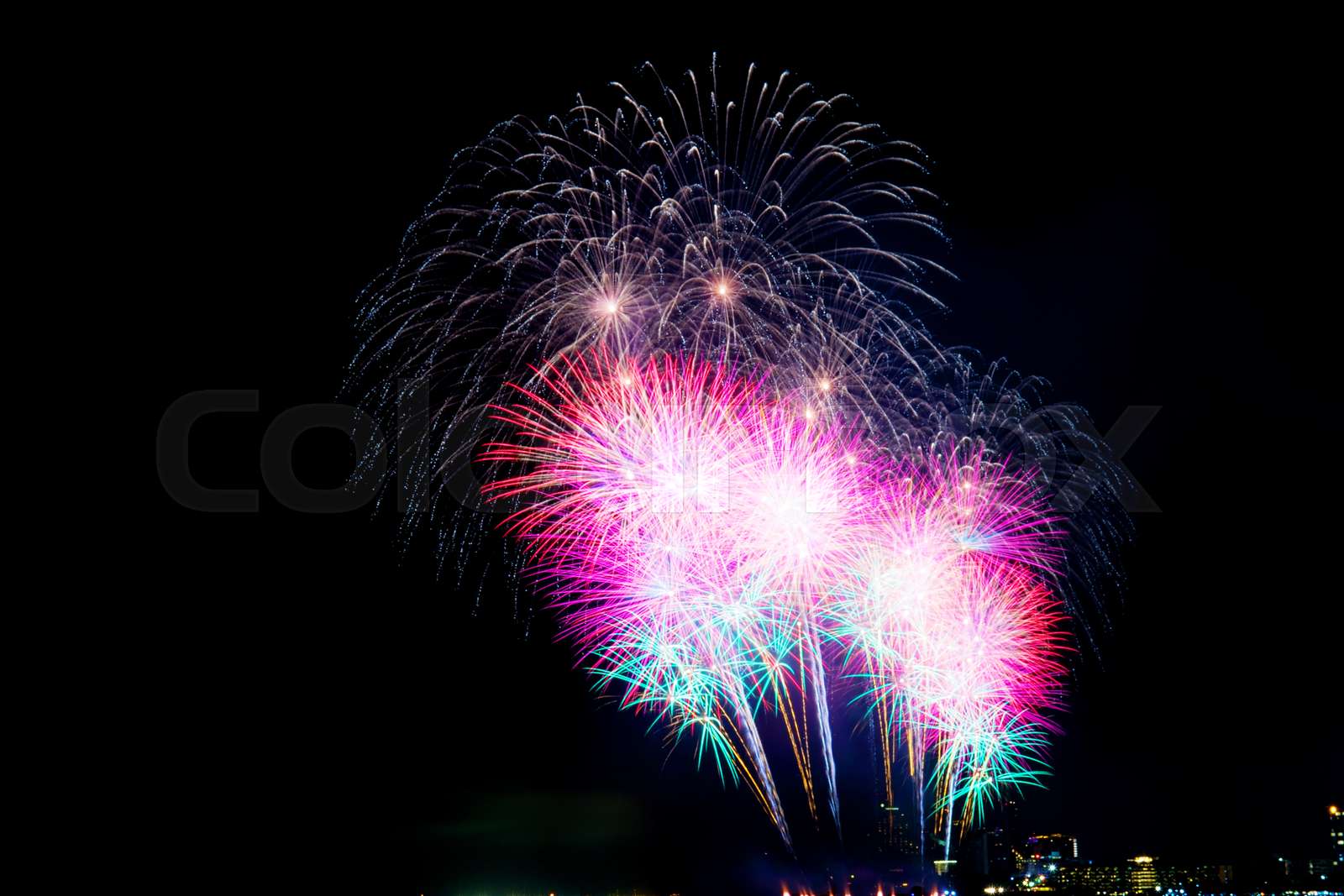 Fireworks in the sky. | Stock image | Colourbox