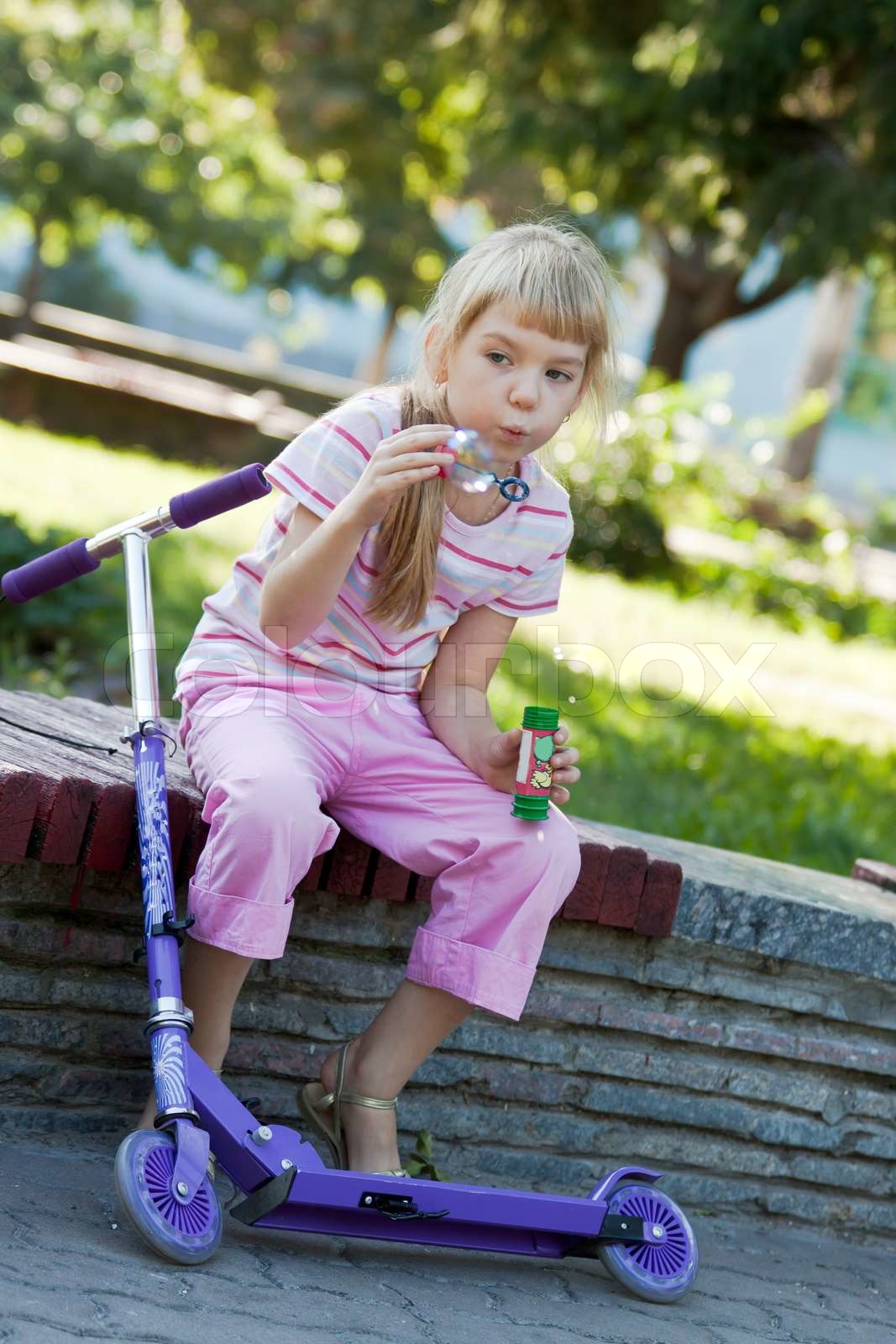 Cute girl having fun | Stock image | Colourbox