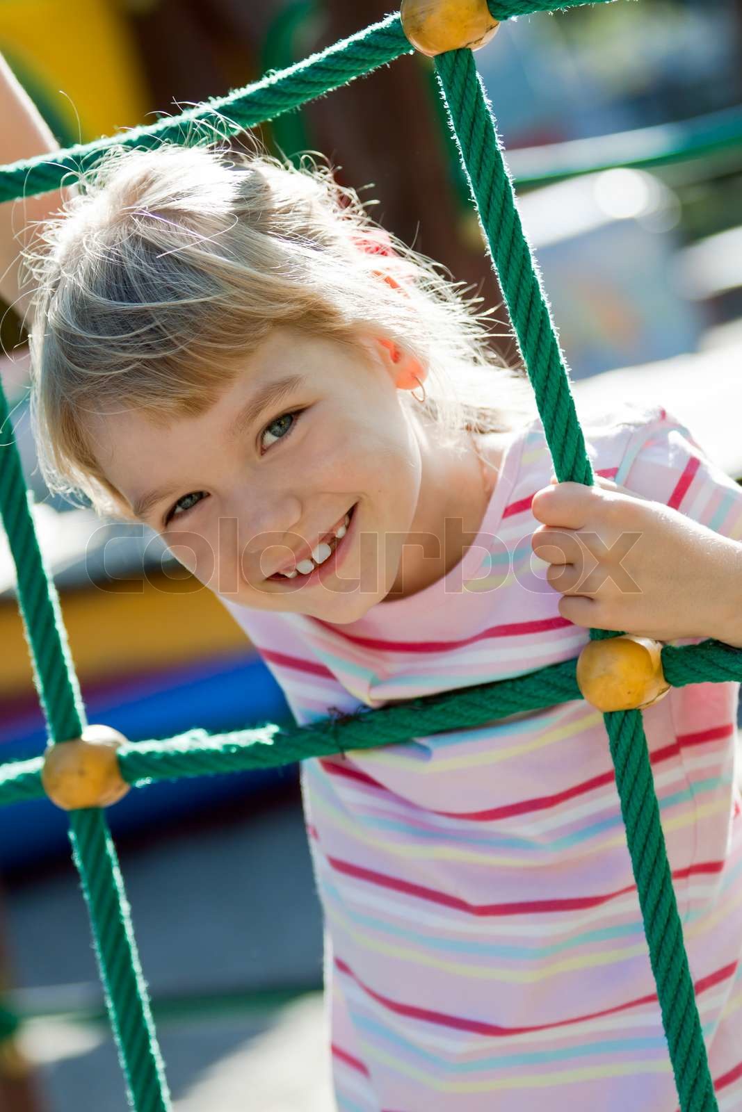 Cute girl having fun | Stock image | Colourbox