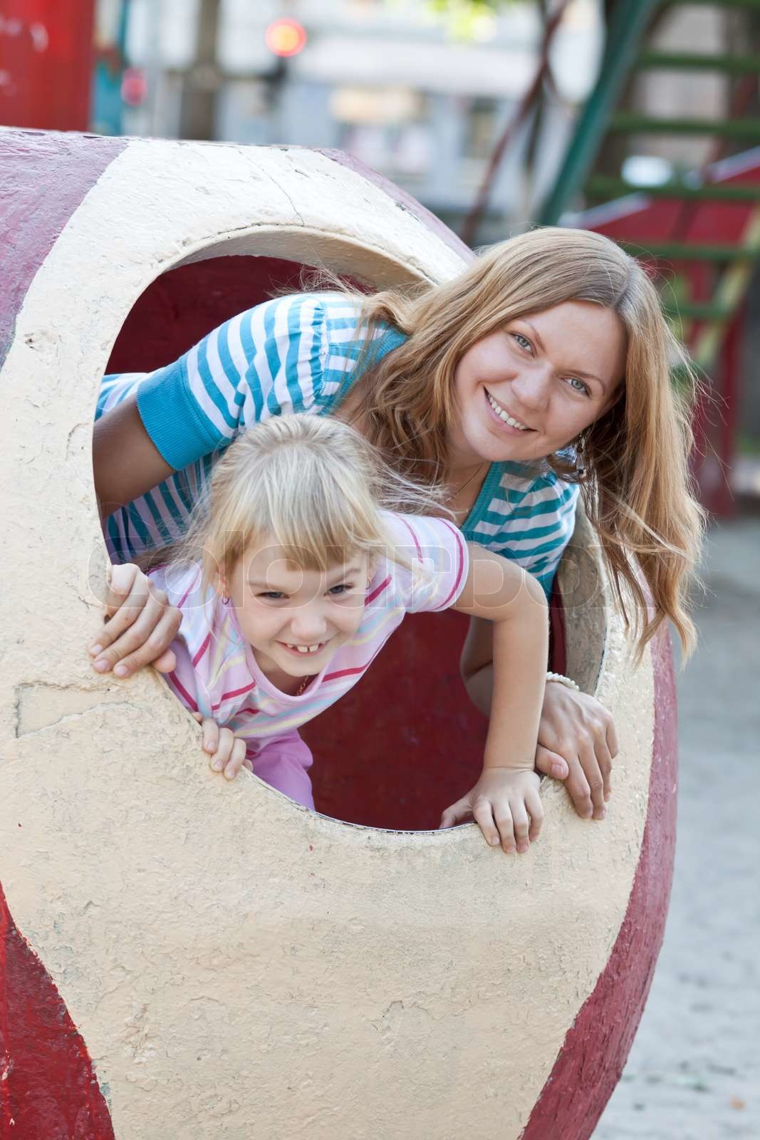 Two sisters having fun | Stock image | Colourbox