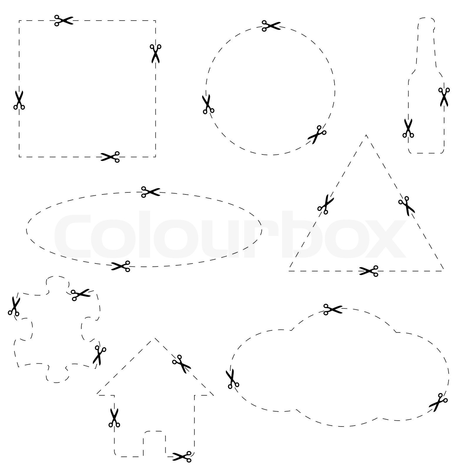 Forms for cutting | Stock vector | Colourbox