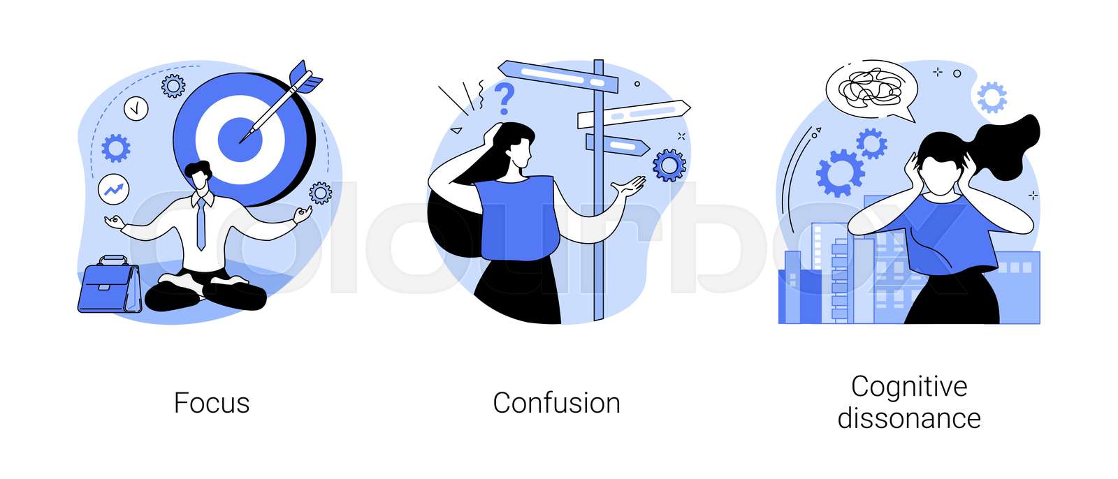 Mental state abstract concept vector illustrations. | Stock vector ...