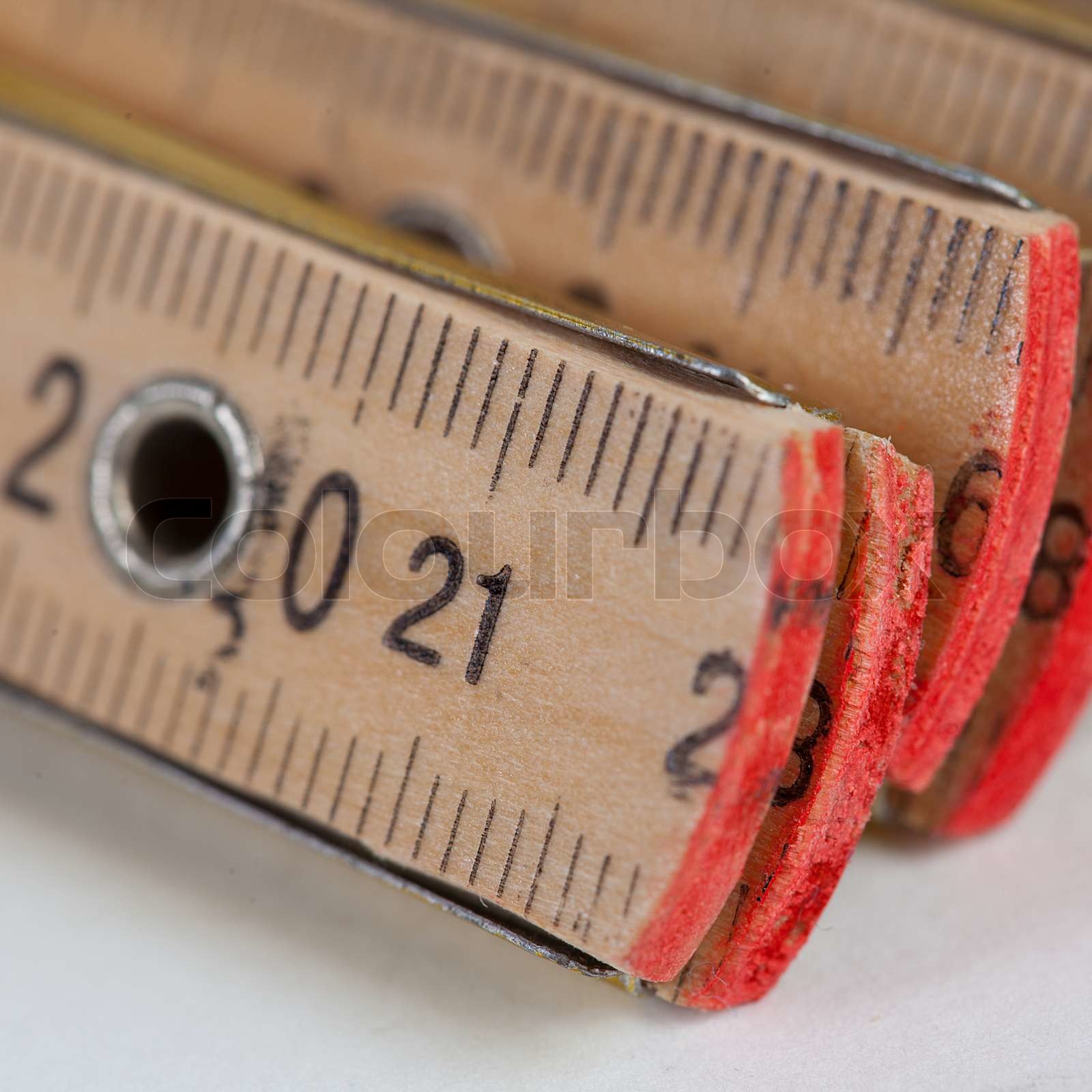 tool measure meter ruler architect construction foldable | Stock Bild ...