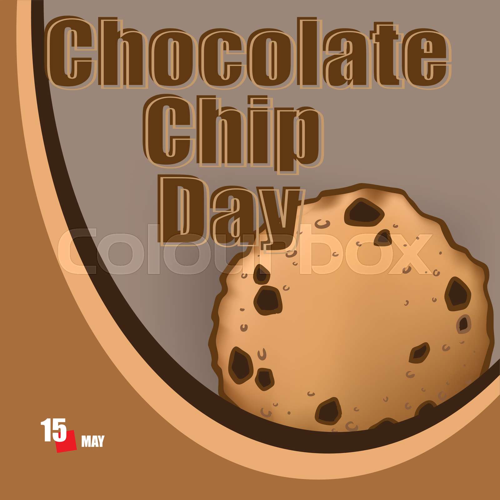Chocolate Chip Day | Stock vector | Colourbox