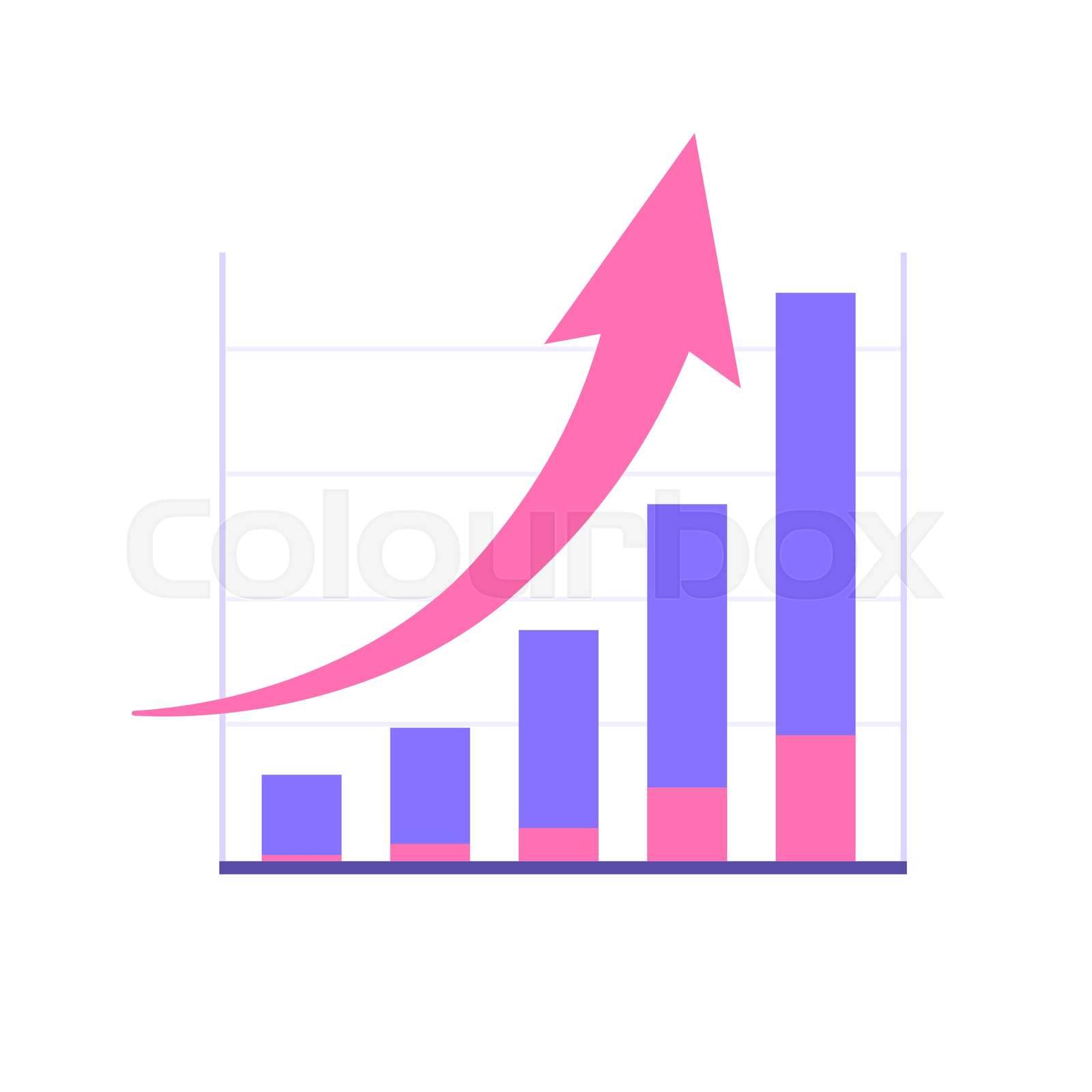 bar graph up | Stock vector | Colourbox