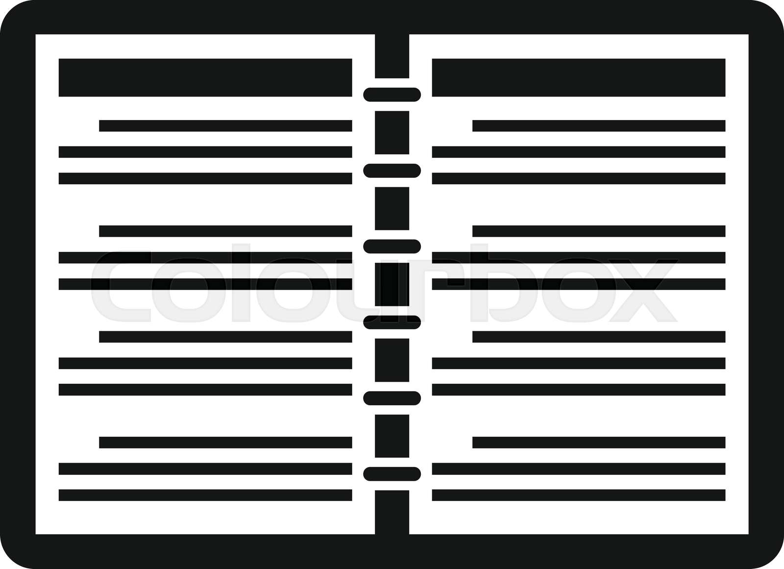 temario, proyecto, icono | Vector de archivo | Colourbox