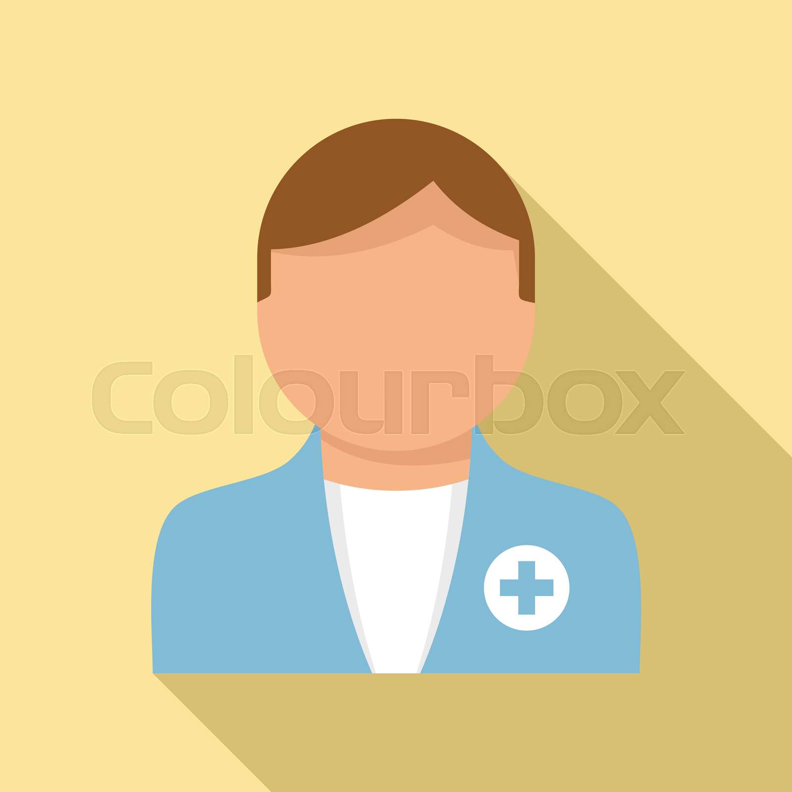 arzt, icon, flach | Stock-Vektor | Colourbox