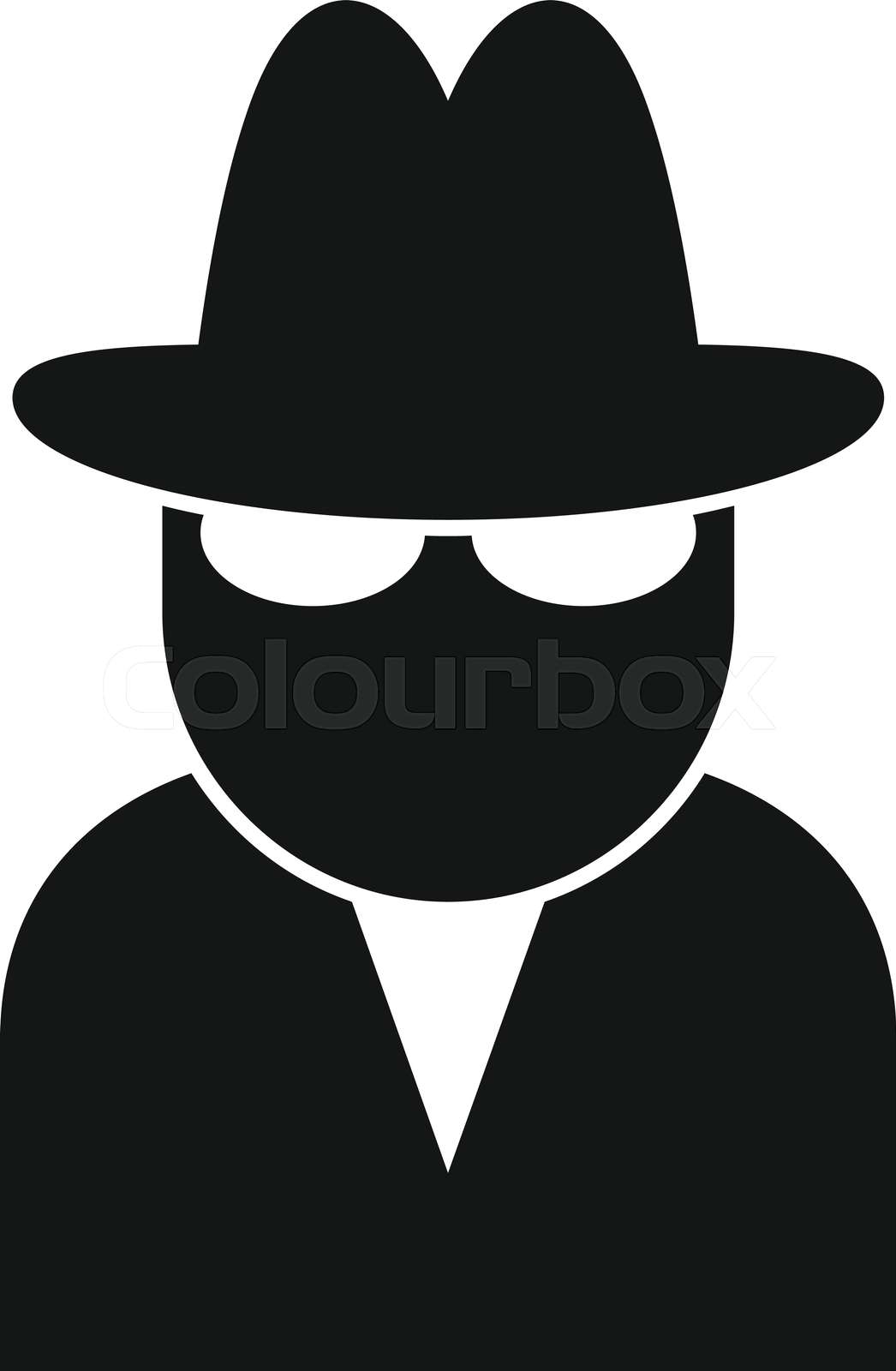 Security agent icon, simple style | Stock vector | Colourbox