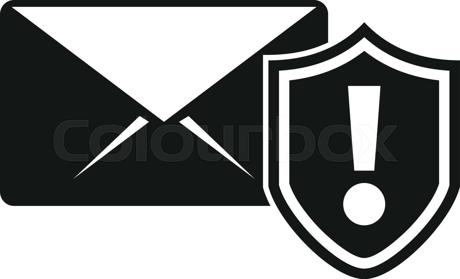 Security service mail icon, simple style | Stock vector | Colourbox Security service mail icon, simple style | Stock vector | Colourbox
