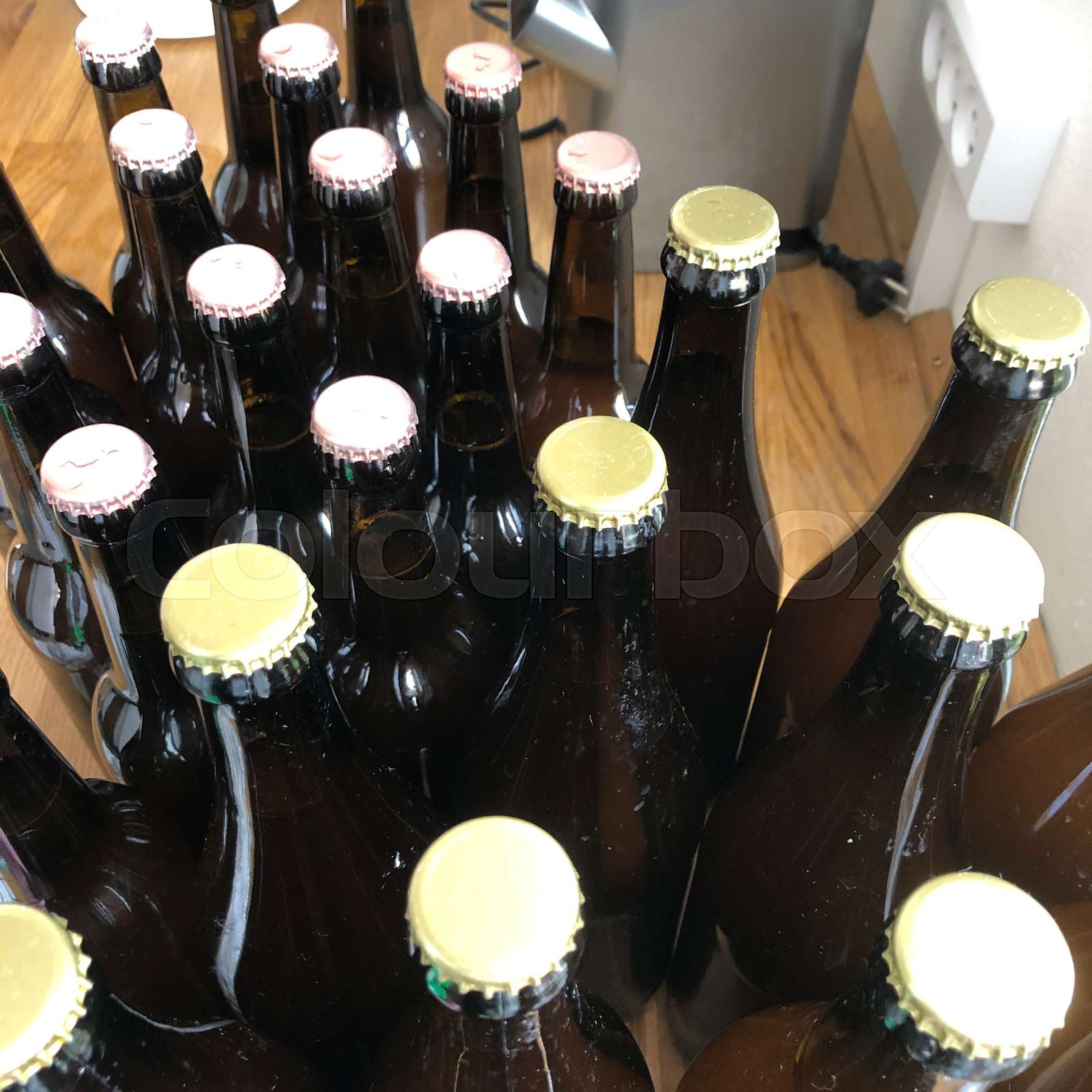 Beer bottles without labels | Stock image | Colourbox