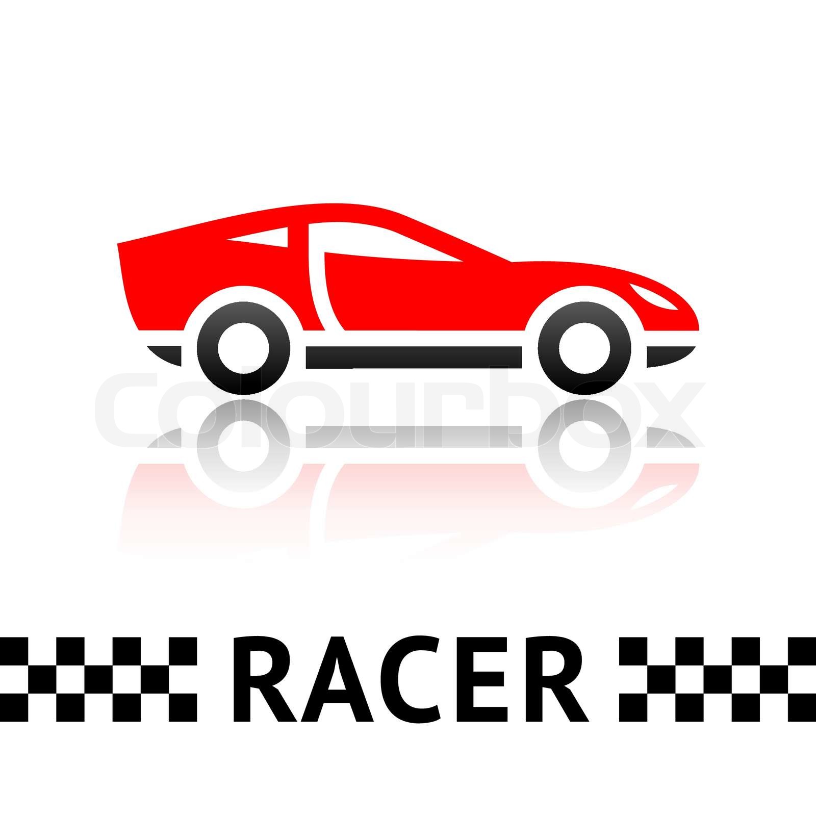 Race car symbol | Stock vector | Colourbox