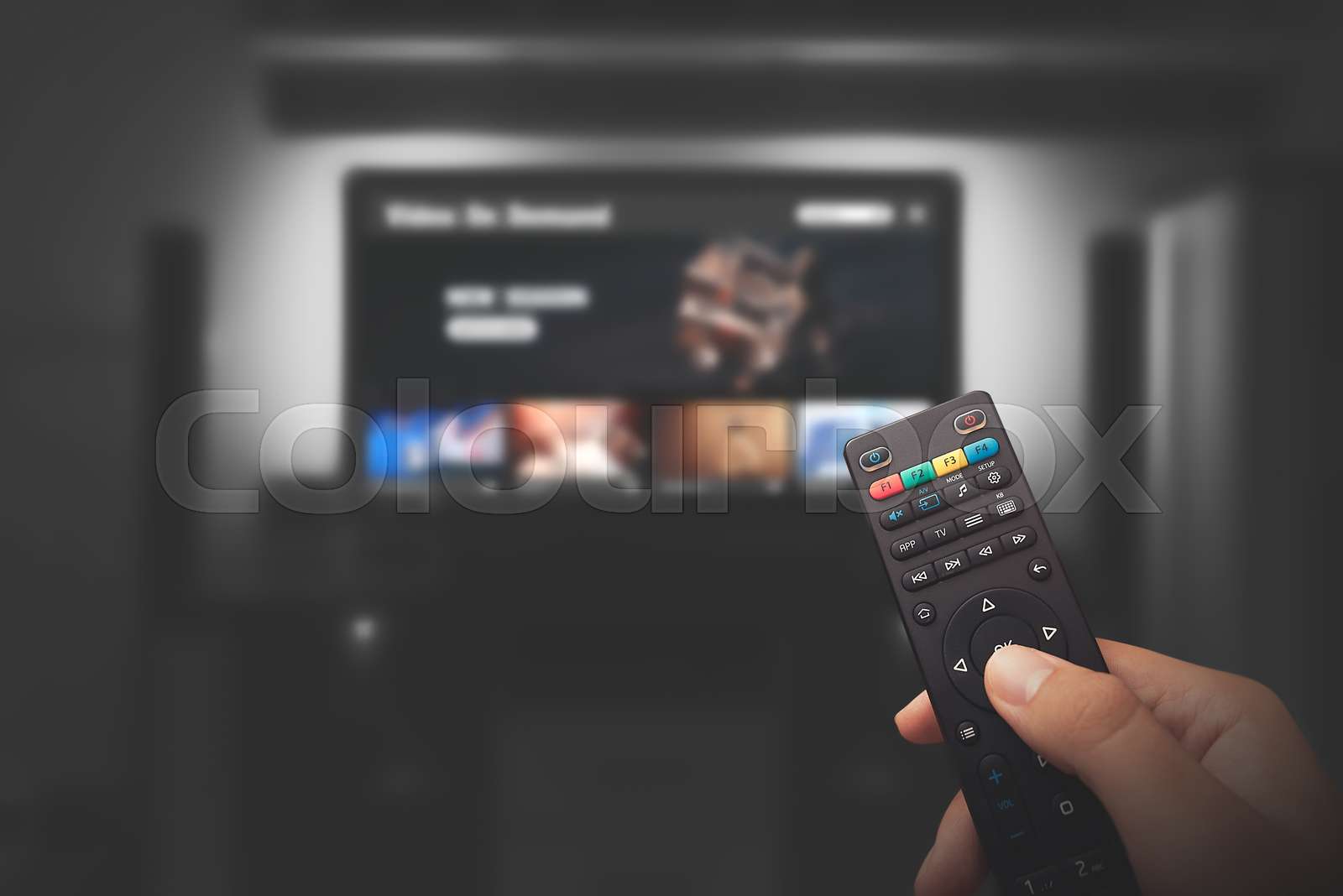 Video on demand, TV streaming, multimedia | Stock image | Colourbox