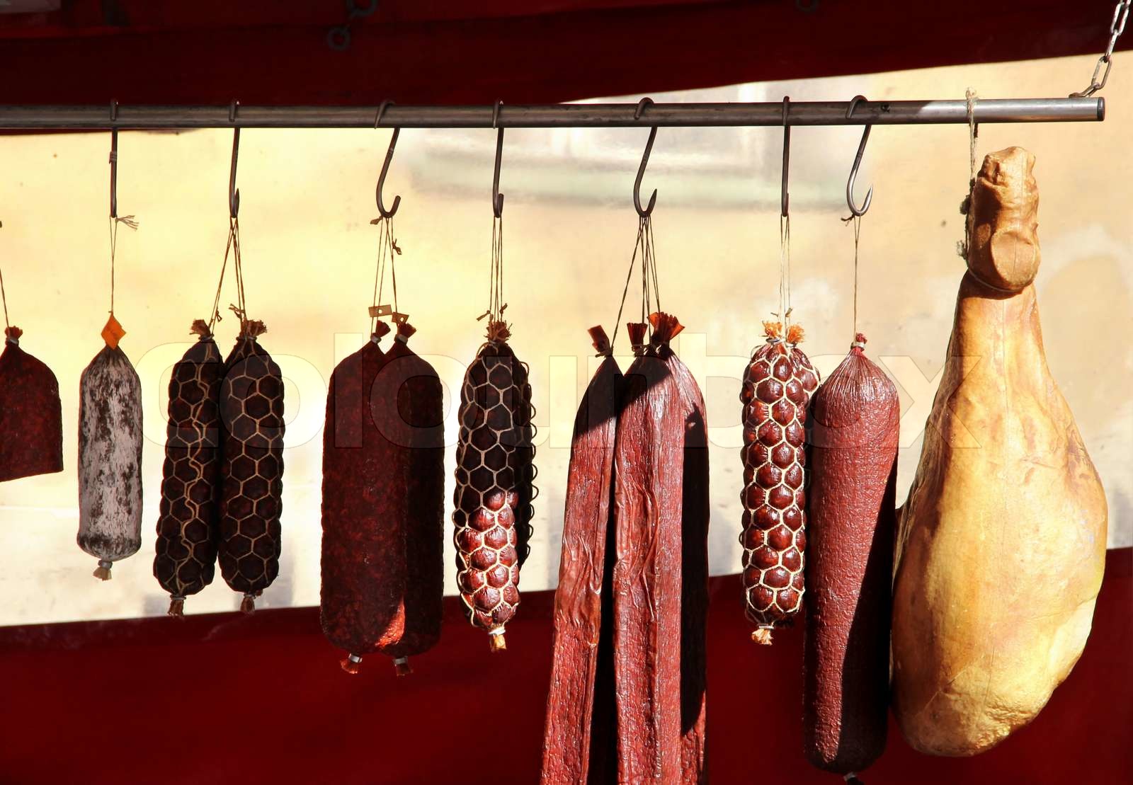 Hanging Deli Meat
