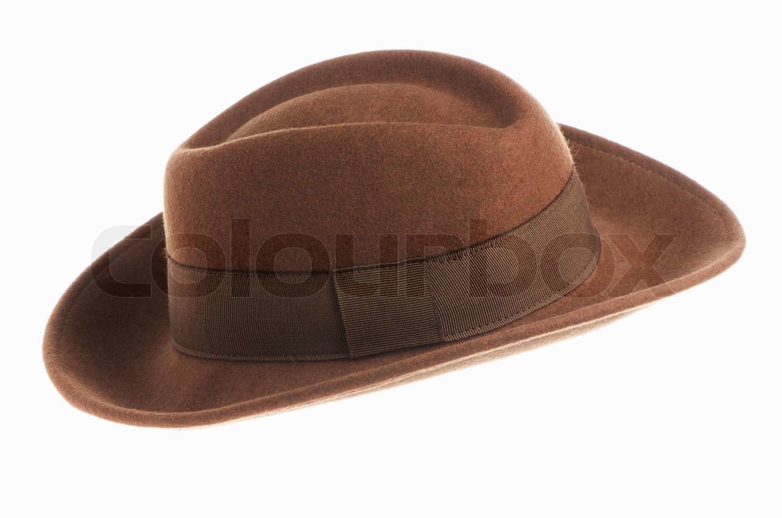 Brown vintage hat | Stock image | Colourbox