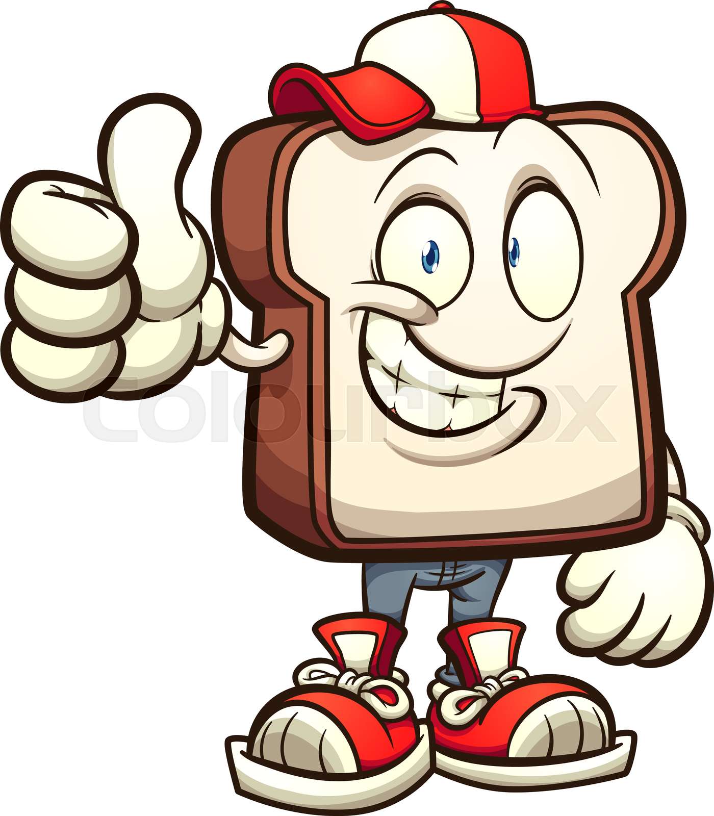 Bread character | Stock vector | Colourbox
