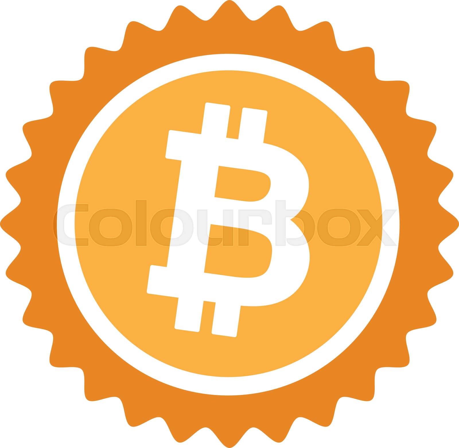 Bitcoin icon sign design | Stock vector | Colourbox