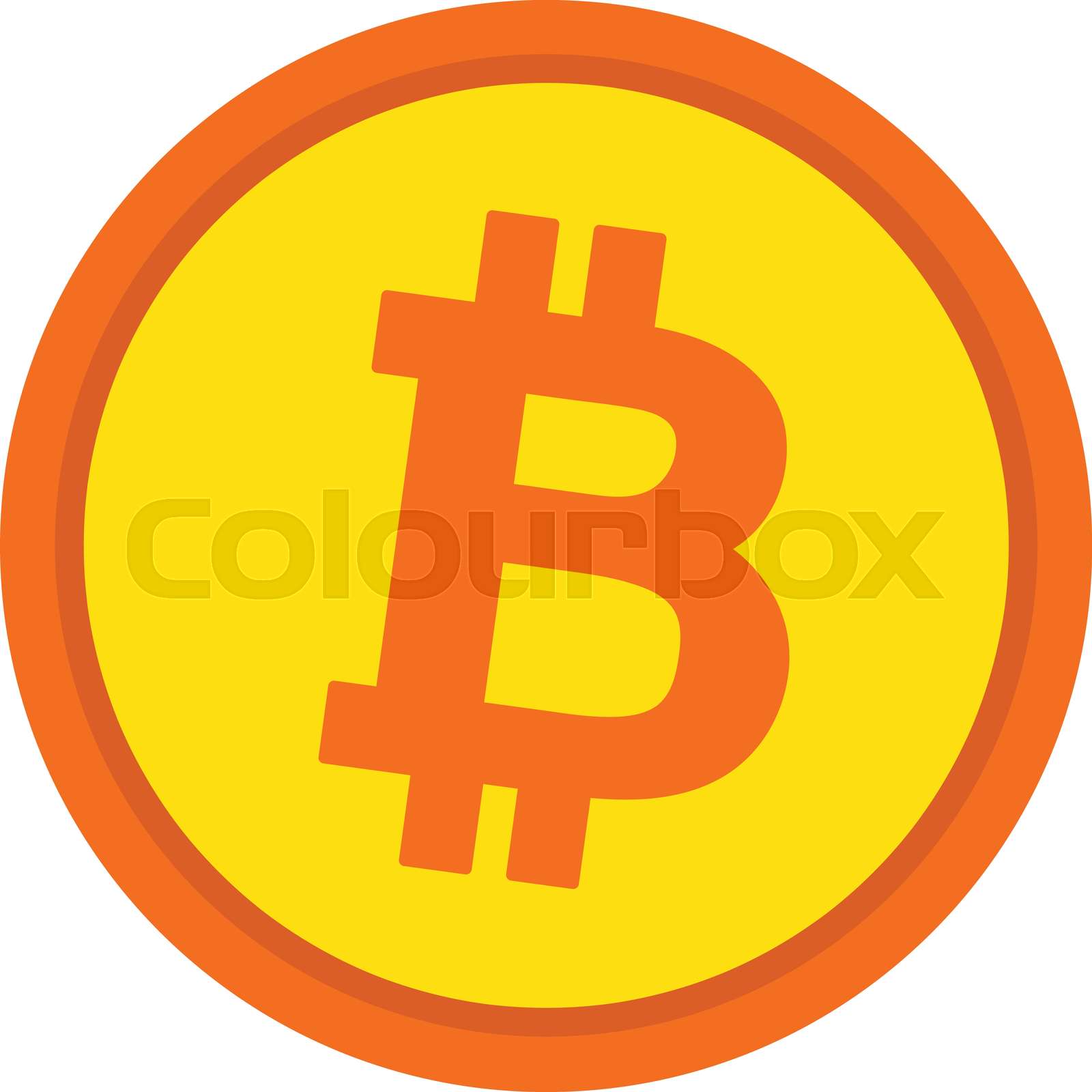 Bitcoin icon sign design | Stock vector | Colourbox