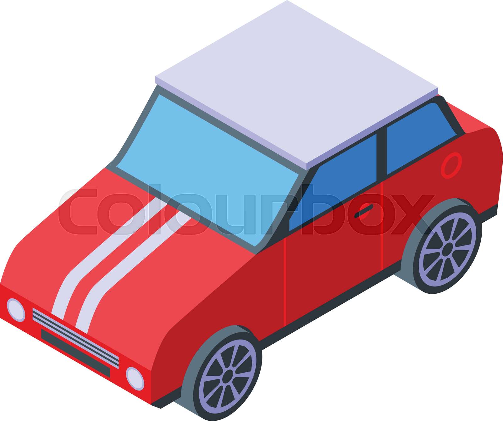 Buying mini car icon, isometric style | Stock vector | Colourbox