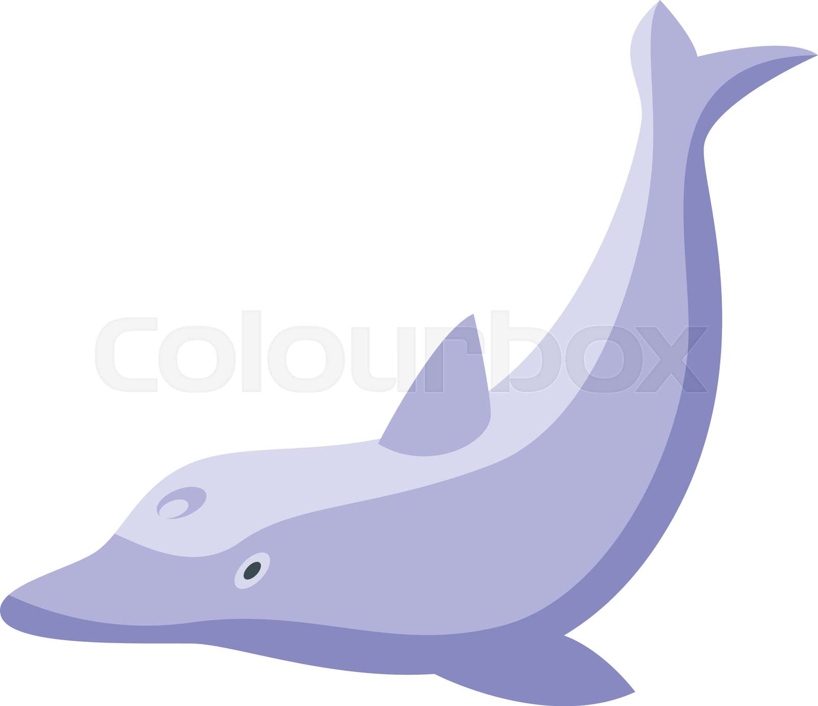 lustig, delfin, icon | Stock-Vektor | Colourbox