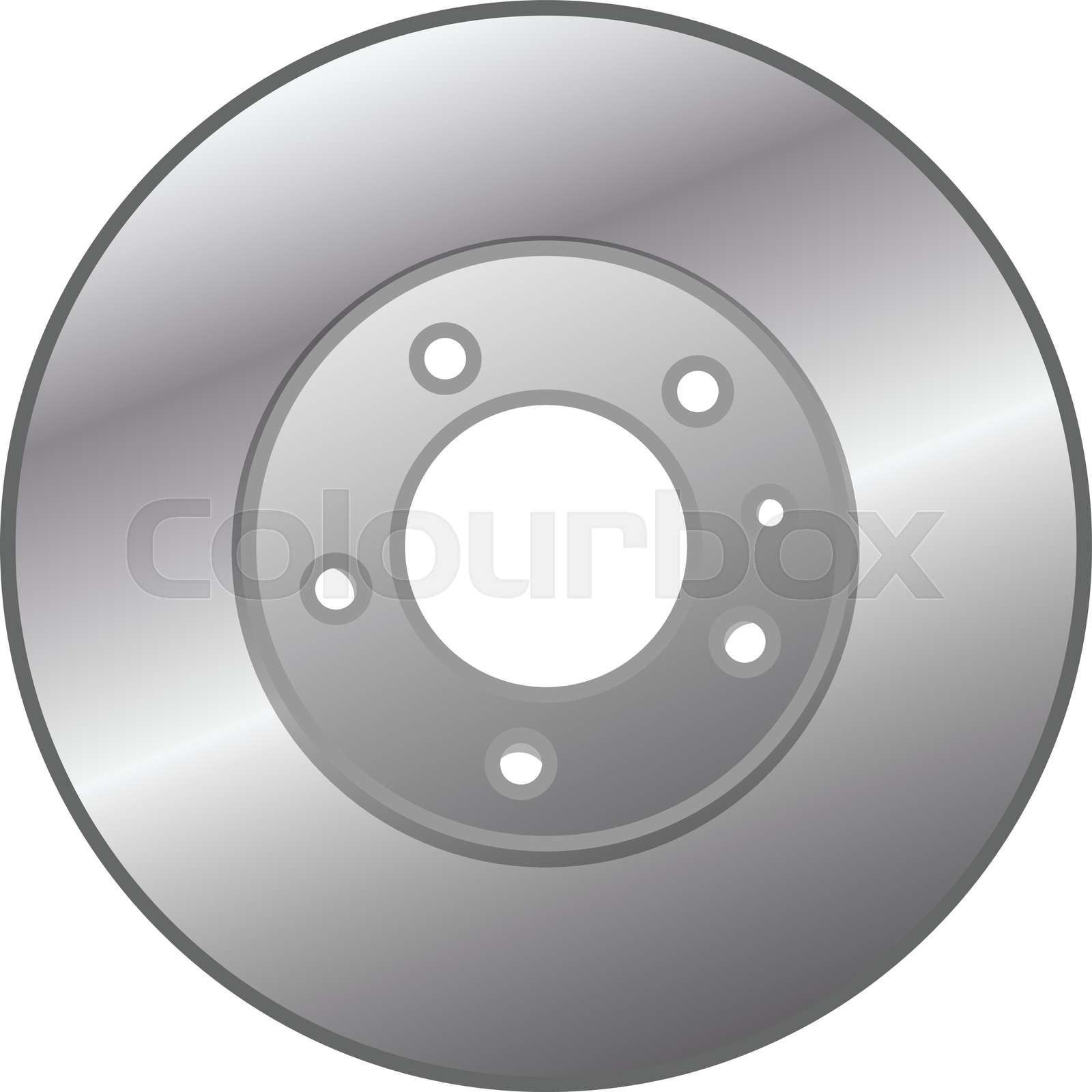 Car brake disc icon, cartoon style | Stock vector | Colourbox
